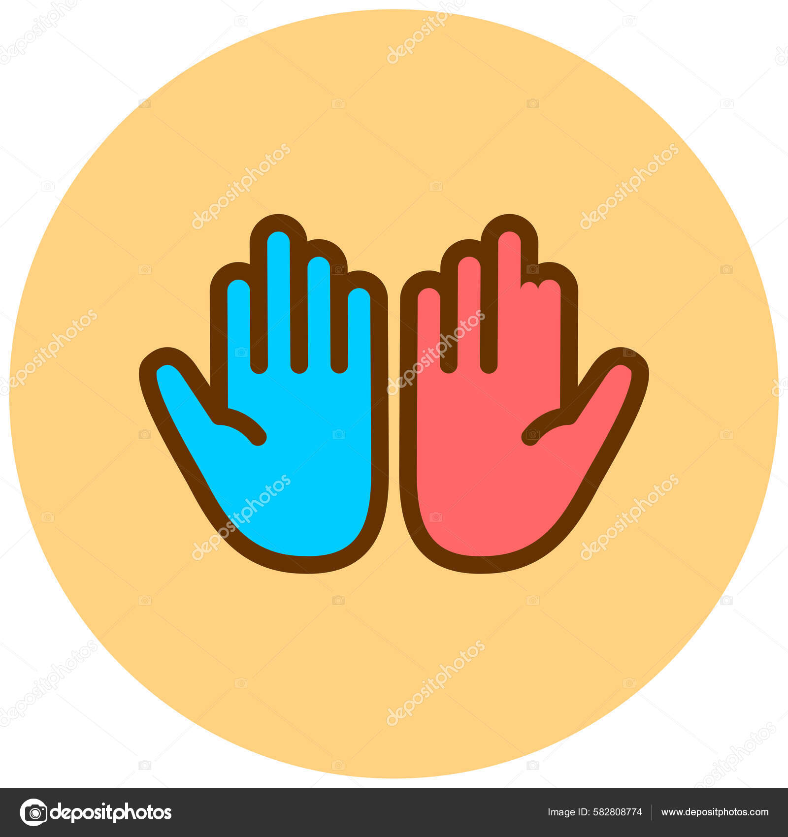 Hands Icon Vector Illustration Stock Vector by ©MuhammadAtiq 582808774 Hands Icon Vector Illustration Stock Vector by ©MuhammadAtiq 582808774