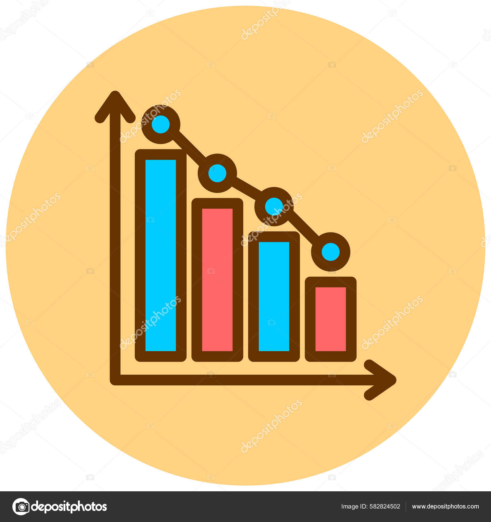 Business Graph Simple Illustration Stock Vector by ©MuhammadAtiq 582824502