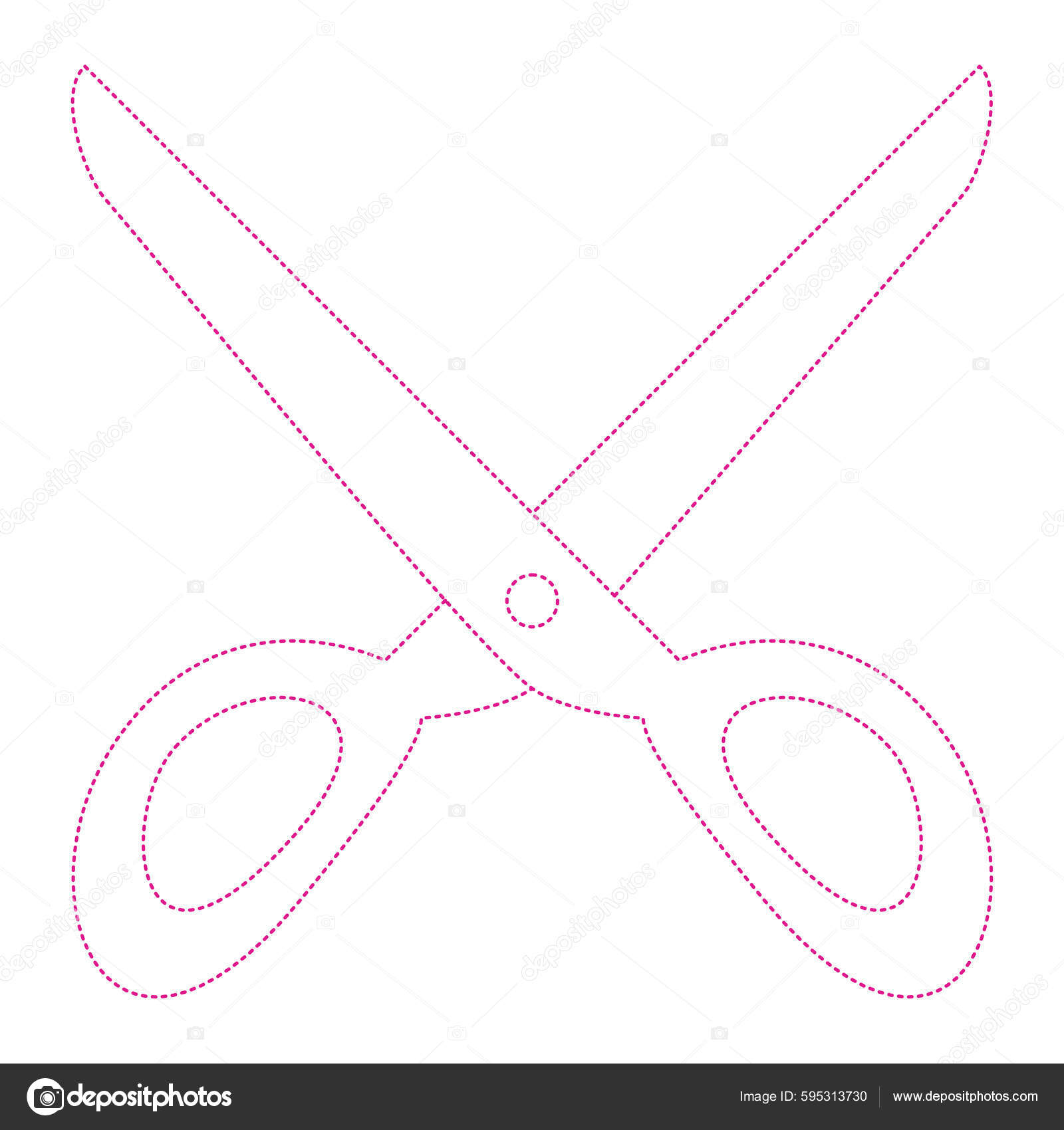 Scissors Icon White Background Stock Vector by ©MuhammadAtiq 595313730