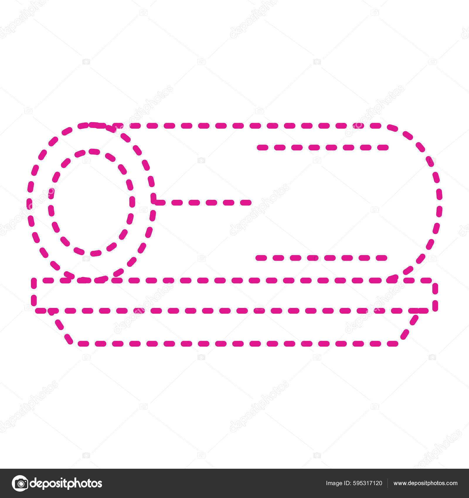 Vector Illustration Thin Modern Icon Isolated White Background Stock ...