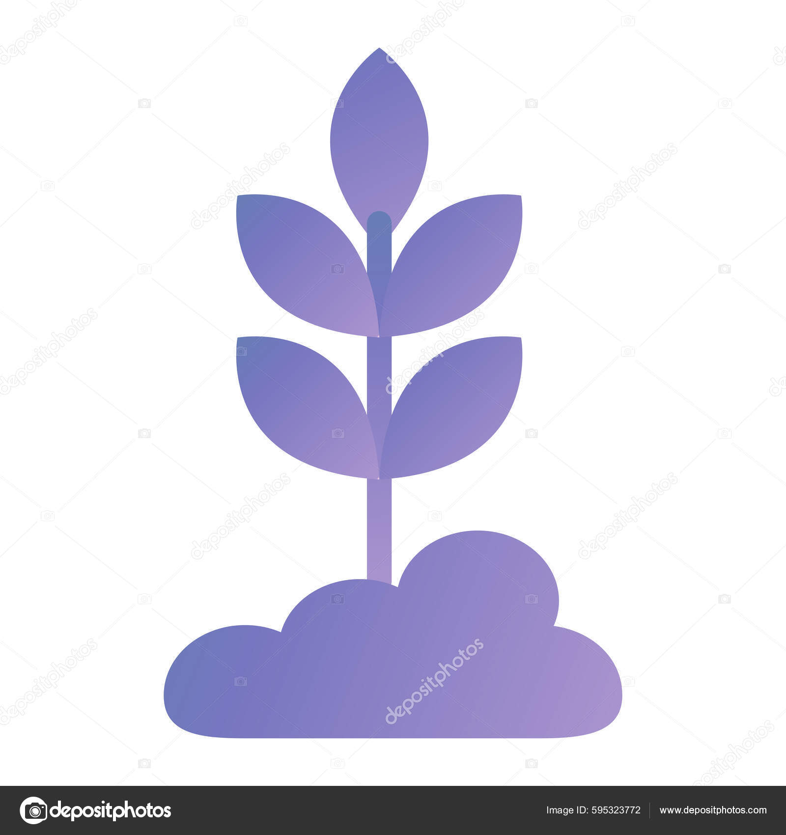 Plant Icon Vector Illustration Stock Vector by ©MuhammadAtiq 595323772