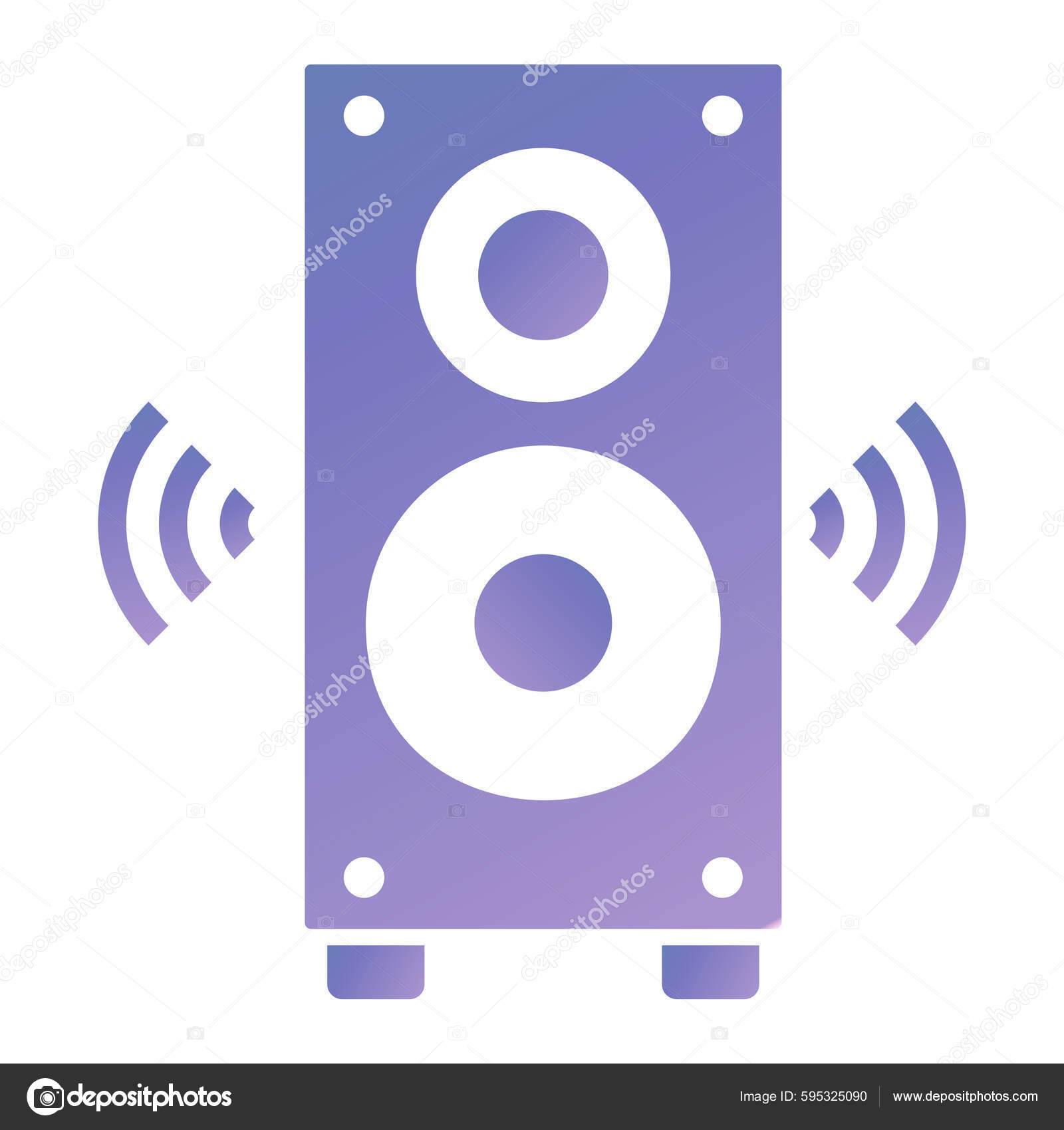 Speaker Icon Vector Illustration Stock Vector by ©MuhammadAtiq 595325090