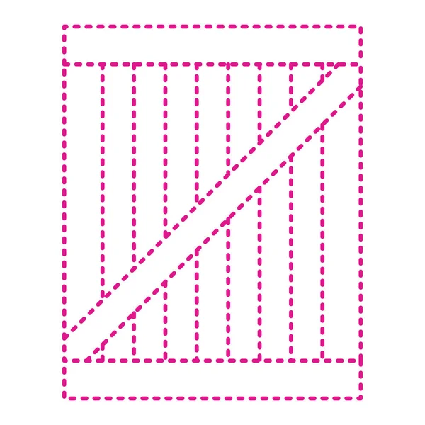 Dotted Line Rectangle Frame Vector Illustration Stock Vector by ...