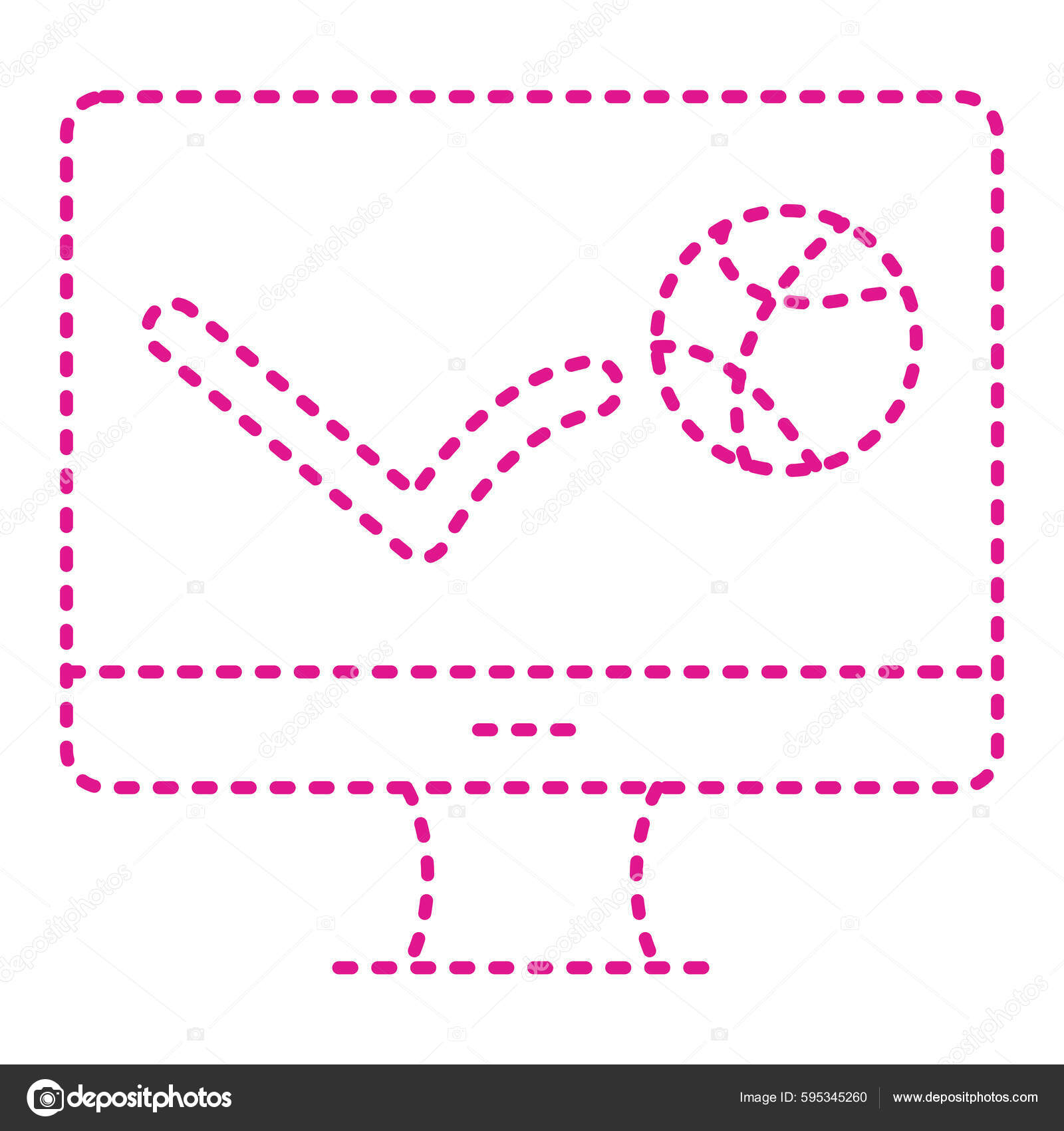 Computer Monitor Ball Simple Design Stock Vector by ©MuhammadAtiq 595345260