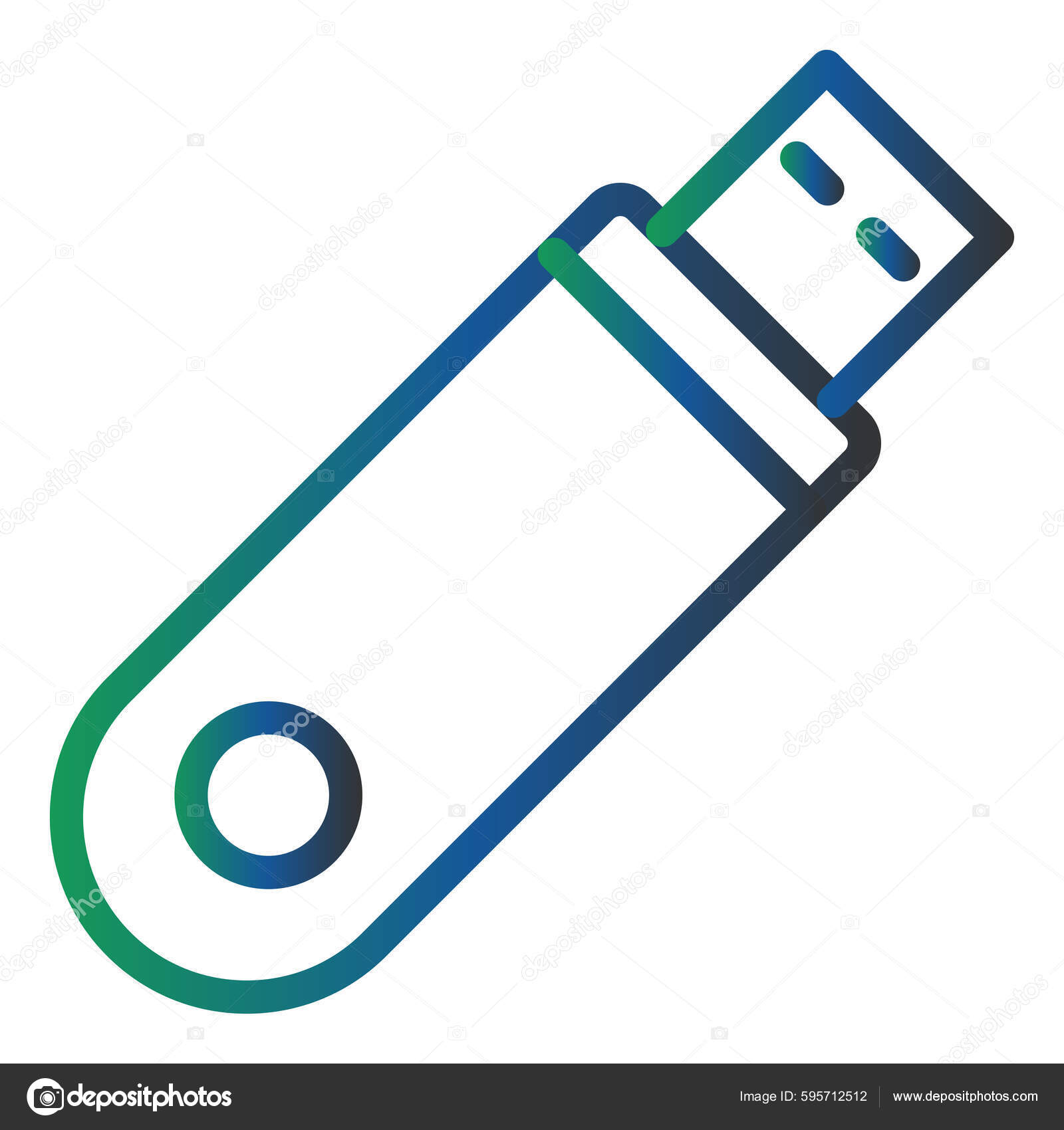 Vector Illustration Flash Disk Icon Vector de stock por ©MuhammadAtiq ...