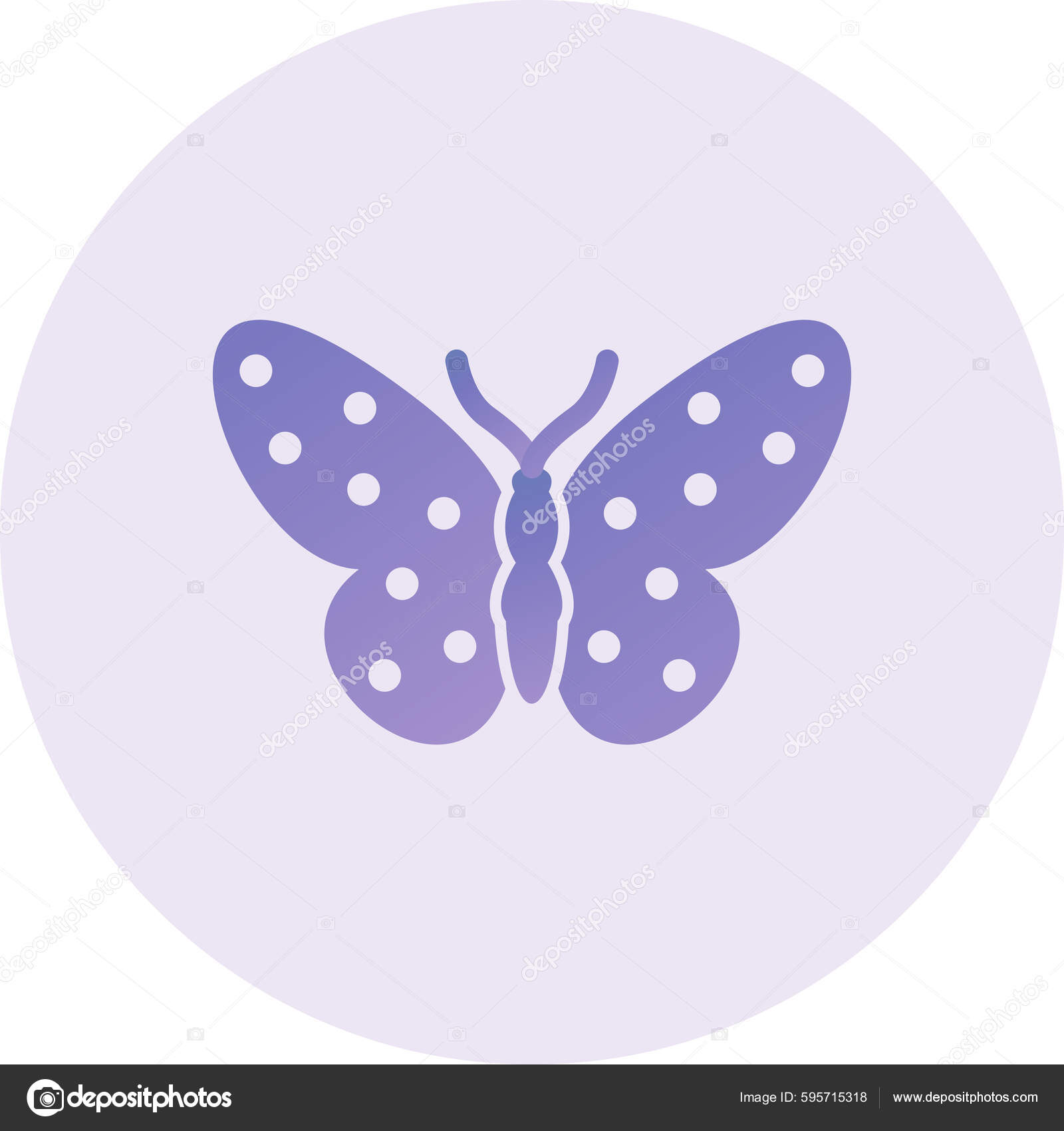 Butterfly Icon Vector Illustration Stock Vector by ©MuhammadAtiq 595715318