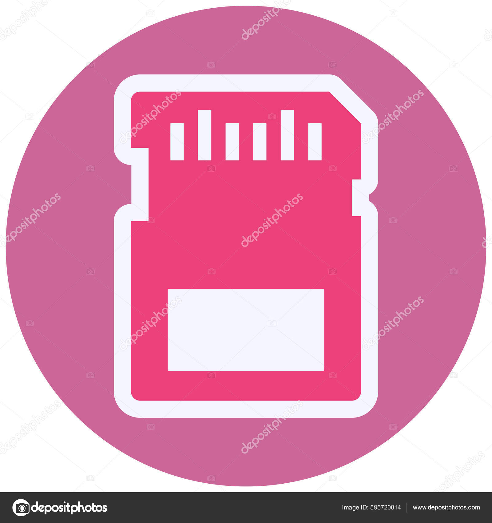 Mirco Card Icon Web Illustration Stock Vector by ©MuhammadAtiq 595720814