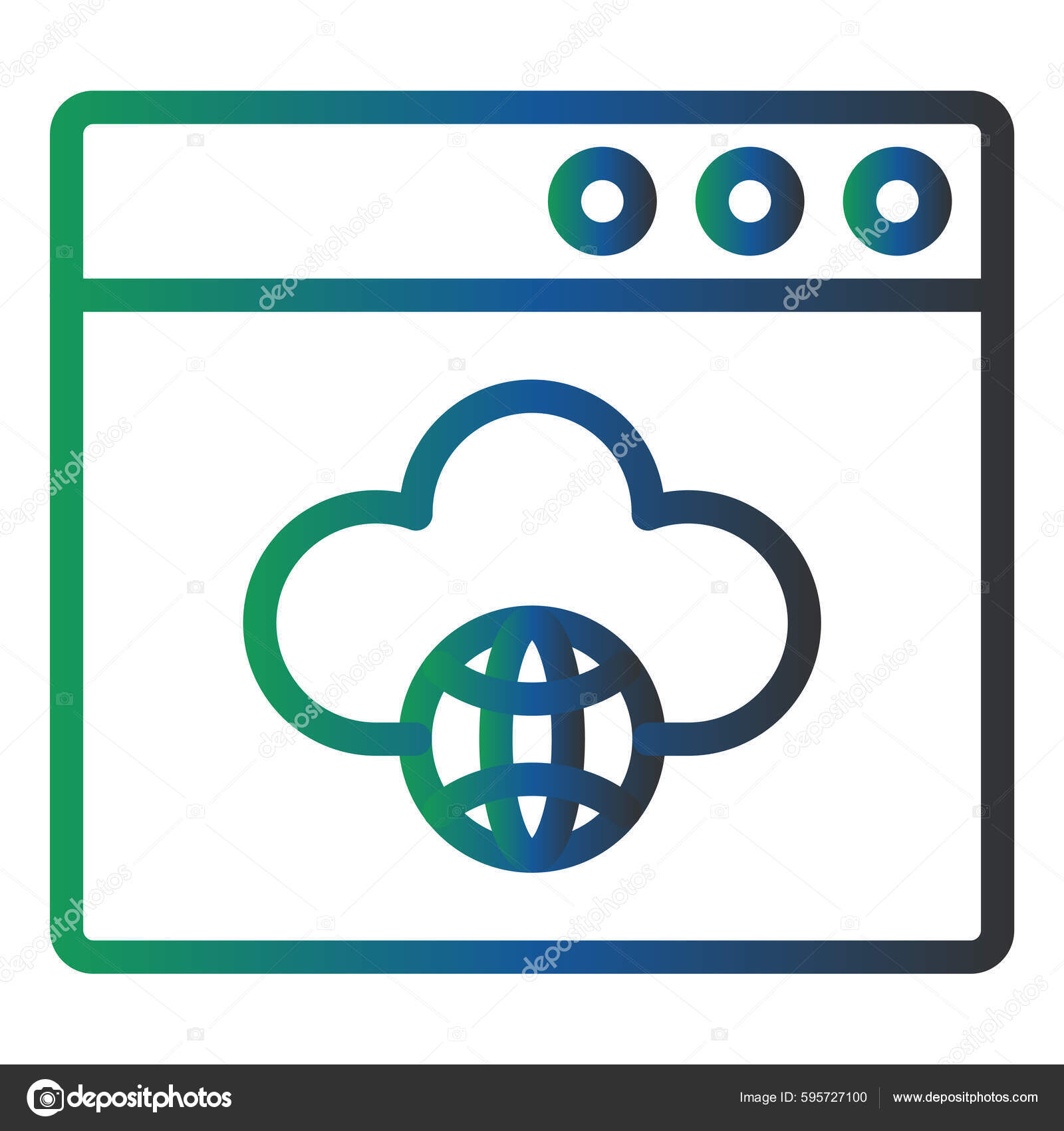 Vector Illustration Browser Icon Stock Vector by ©MuhammadAtiq 595727100