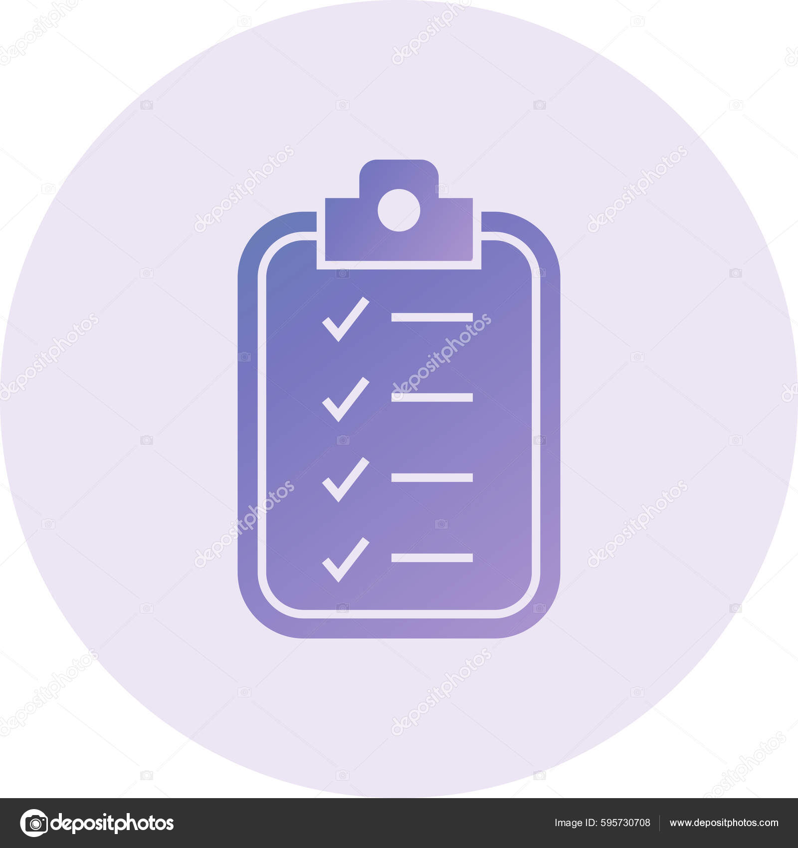 Checklist Icono Vector Ilustración Vector de stock por ©MuhammadAtiq ...