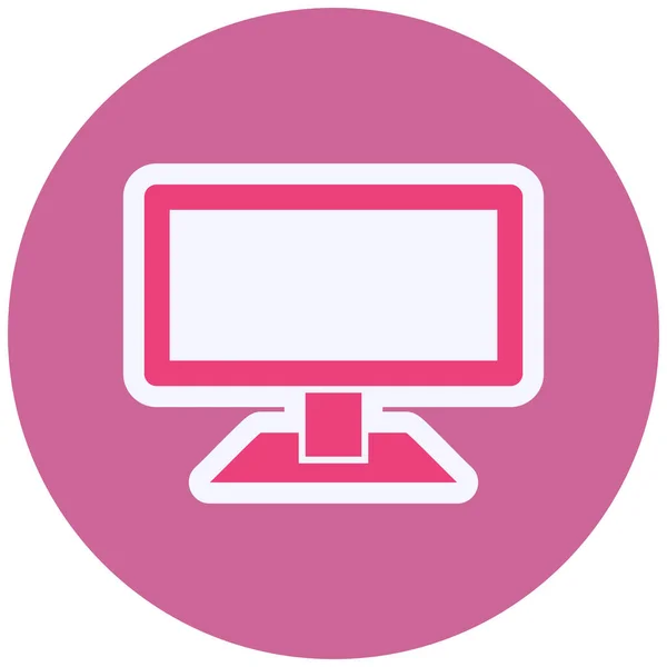 Lcd Monitor Vector Icon Line Symbol Stock Vector by ©MuhammadAtiq 595707444