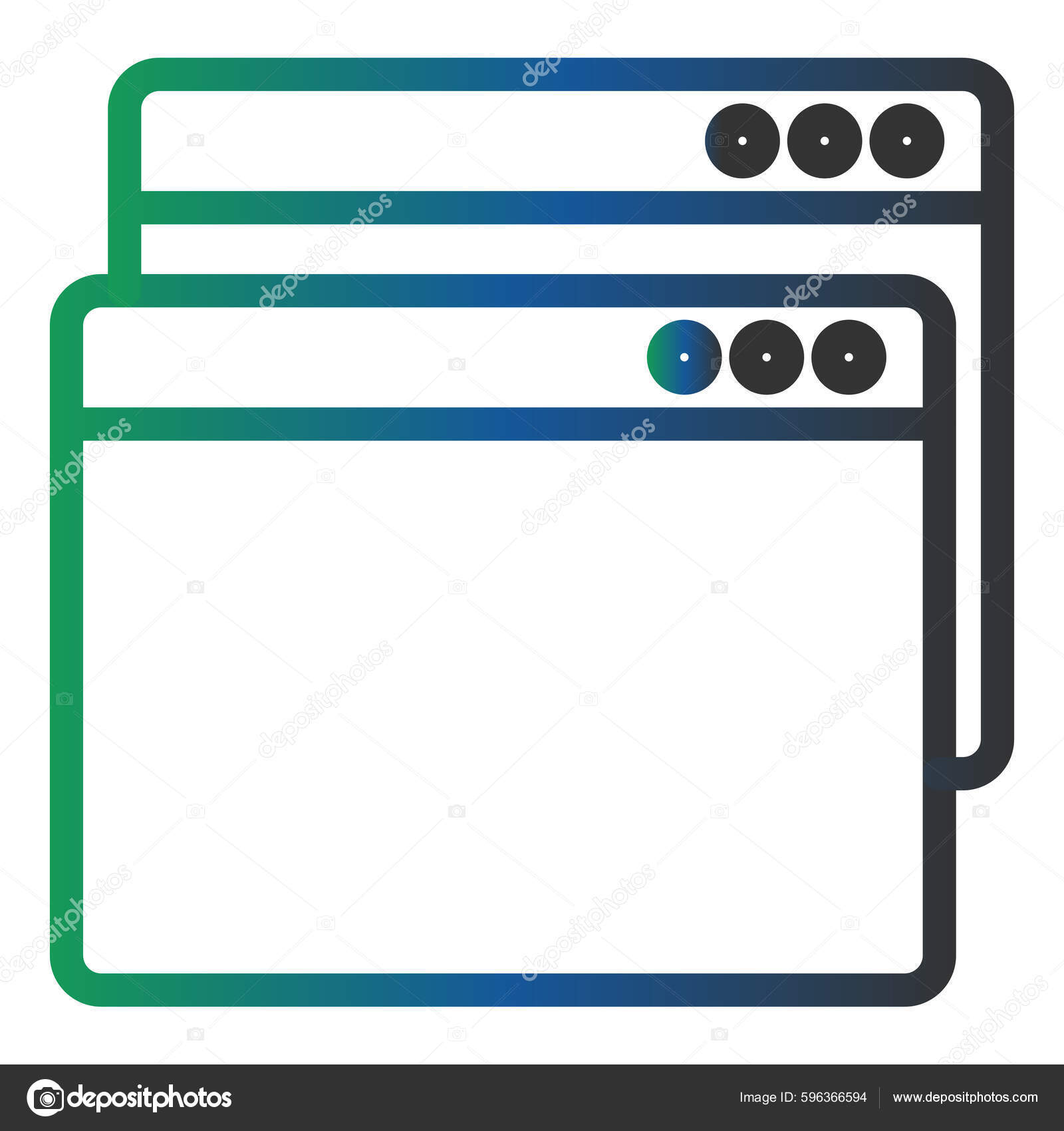 Browser Window Simple Web Illustration Stock Vector Image by ...