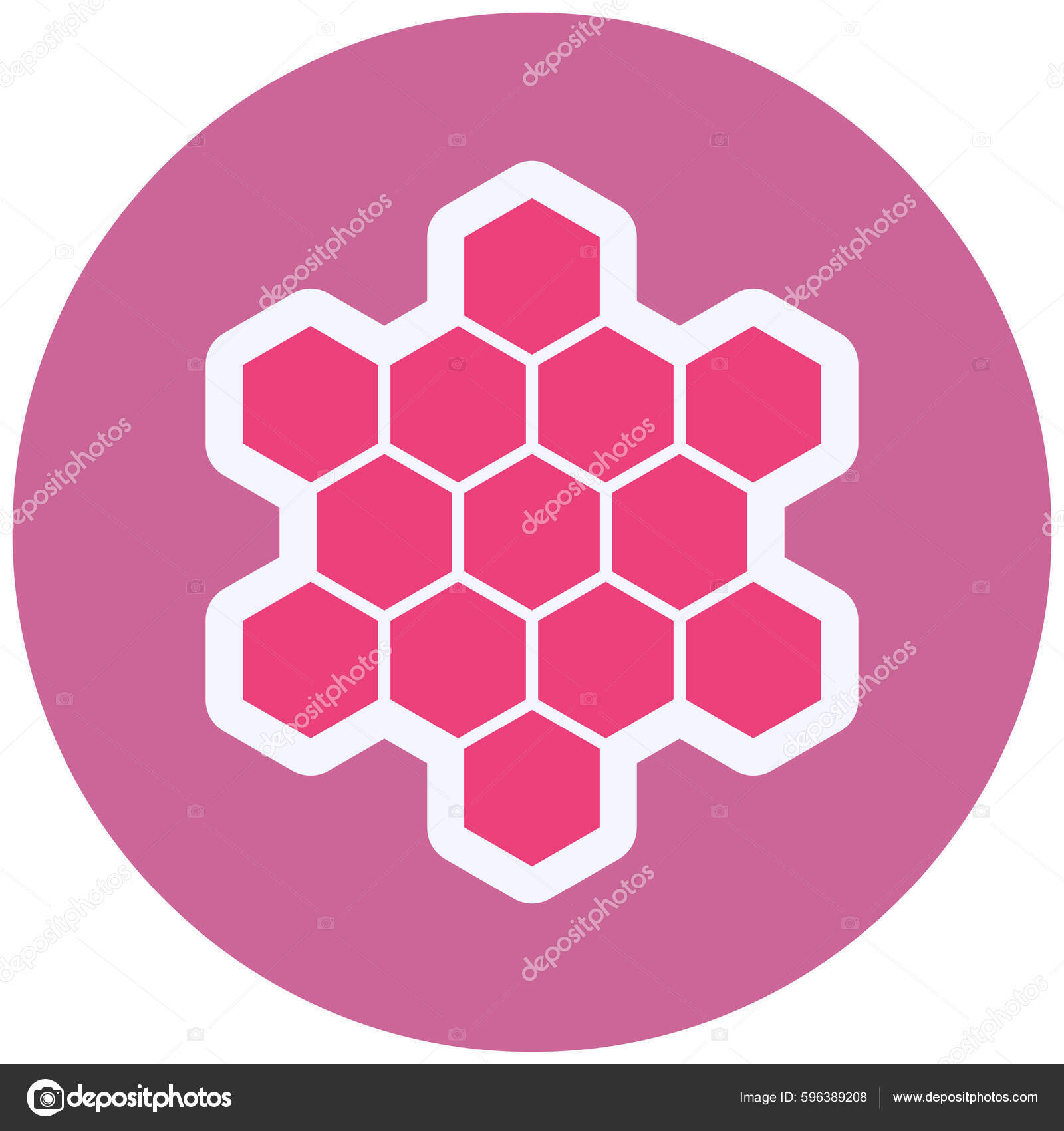 Honeycomb Icon Vector Illustration Stock Vector by ©MuhammadAtiq 596389208