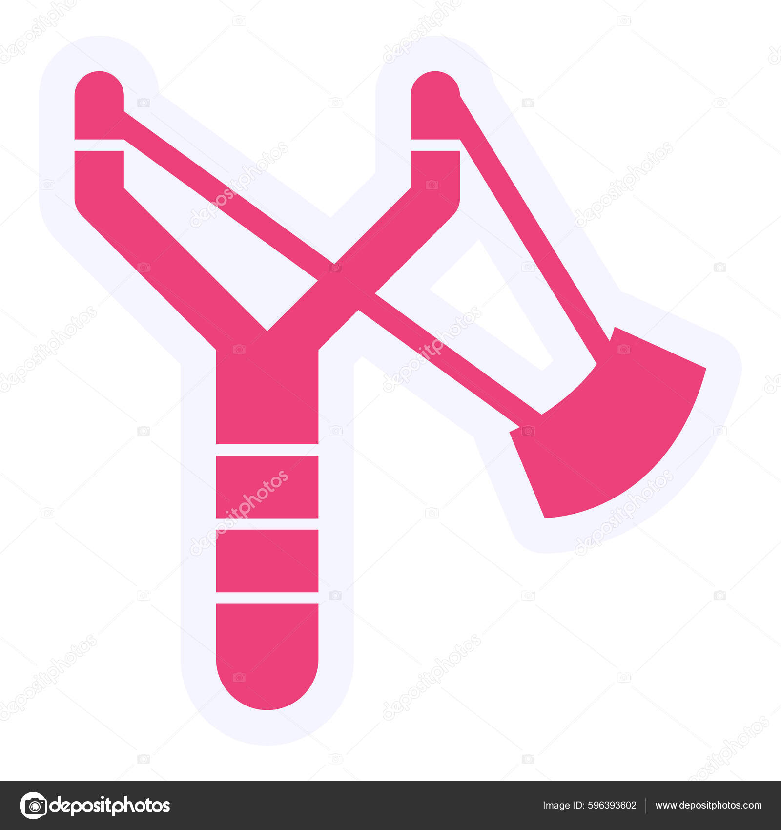 Vector Illustration Slingshot Icon Stock Vector by ©MuhammadAtiq 596393602