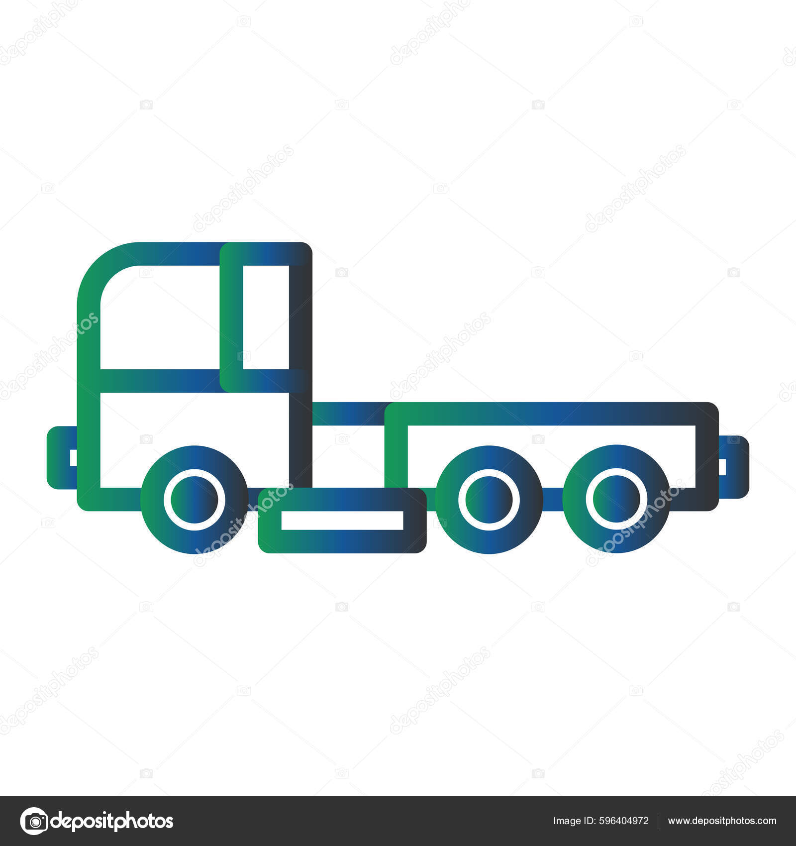 Truck Web Simple Illustration Stock Vector by ©MuhammadAtiq 596404972