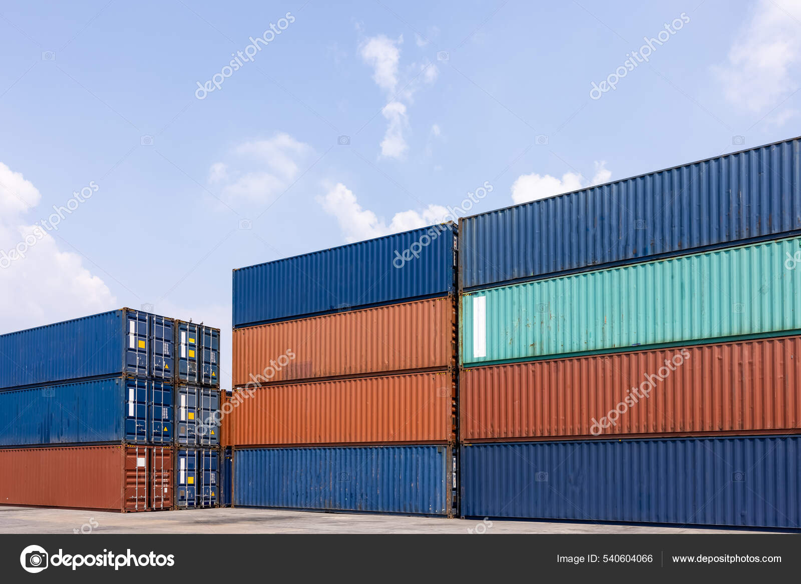 Shipping Container Site Warehouse Storage Factory Manufacturing ...