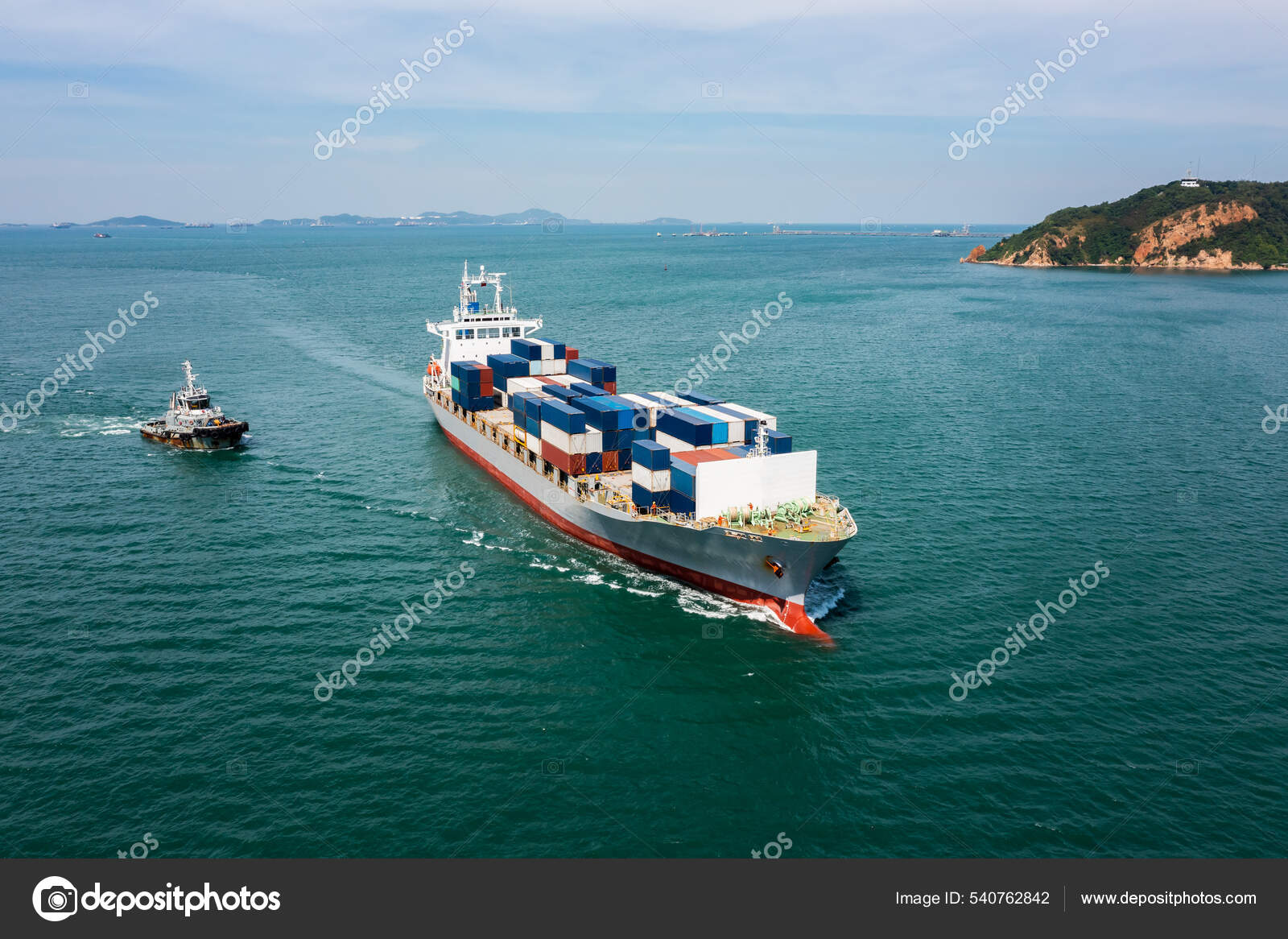 Cargo Ship Front View