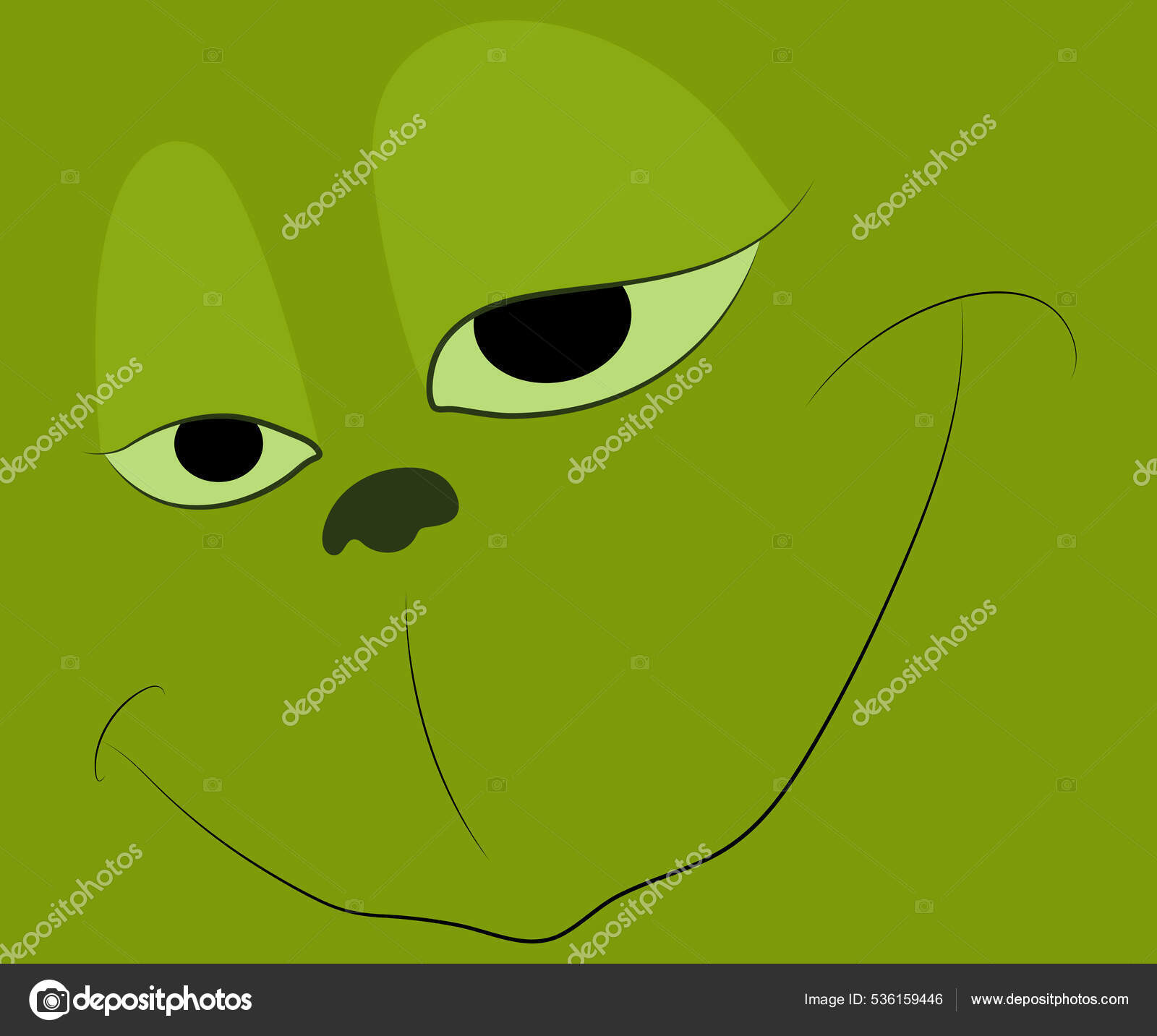 Grinch Smile Background Grinch Smiling Grinch Face Outlines Background ...