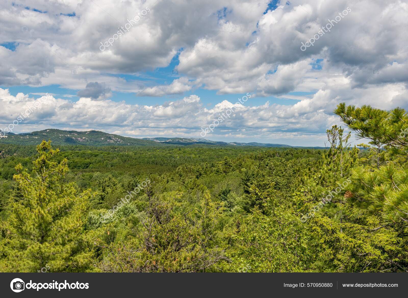 Crack Large Rock Cliff Formation Killarney Provincial Park Ontario ...