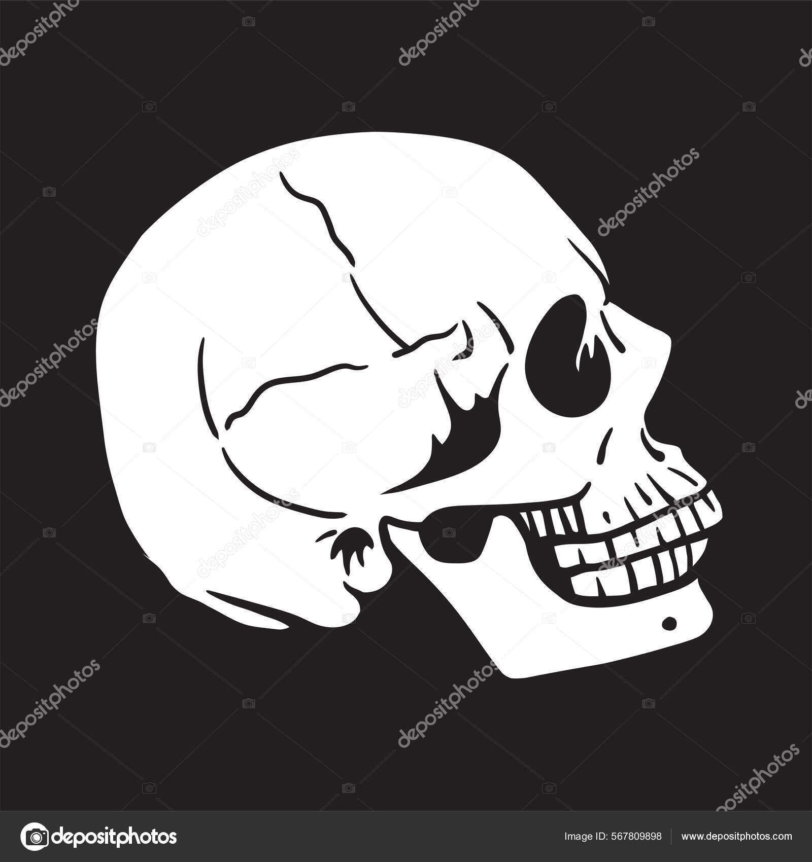 Skull Vector Side