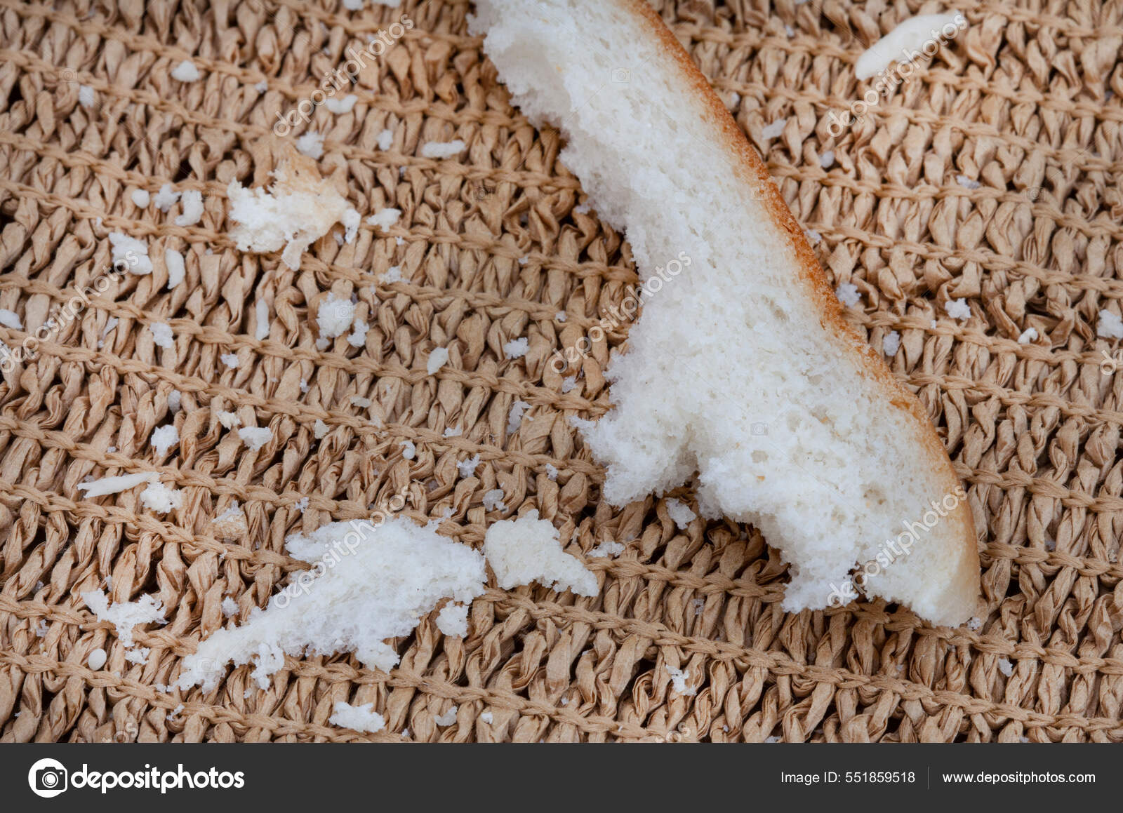 Crusts Crumbs White Bread Slices Food Security Shortages Loom Stock ...