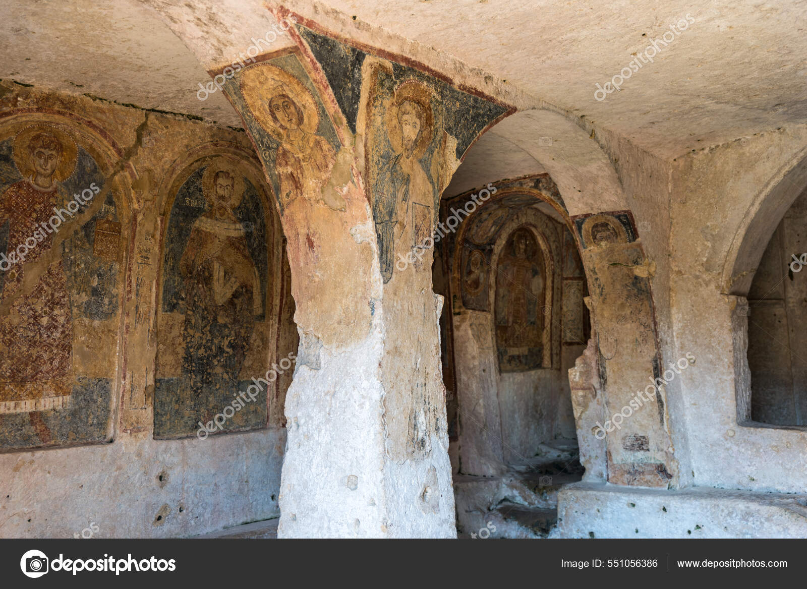 Massafra Its Ravines Houses Built Rock Puglia Discover Italy — Stock ...