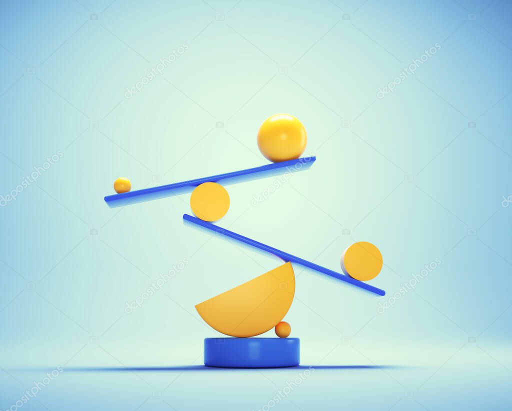 Elementos geométricos en equilibrio. Un equilibrio imposible. Esta es ...