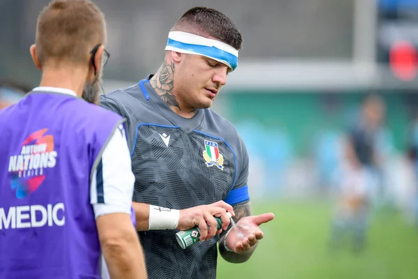 Marco Riccioni (Italia) retrato durante el partido de rugby de Autumn ...