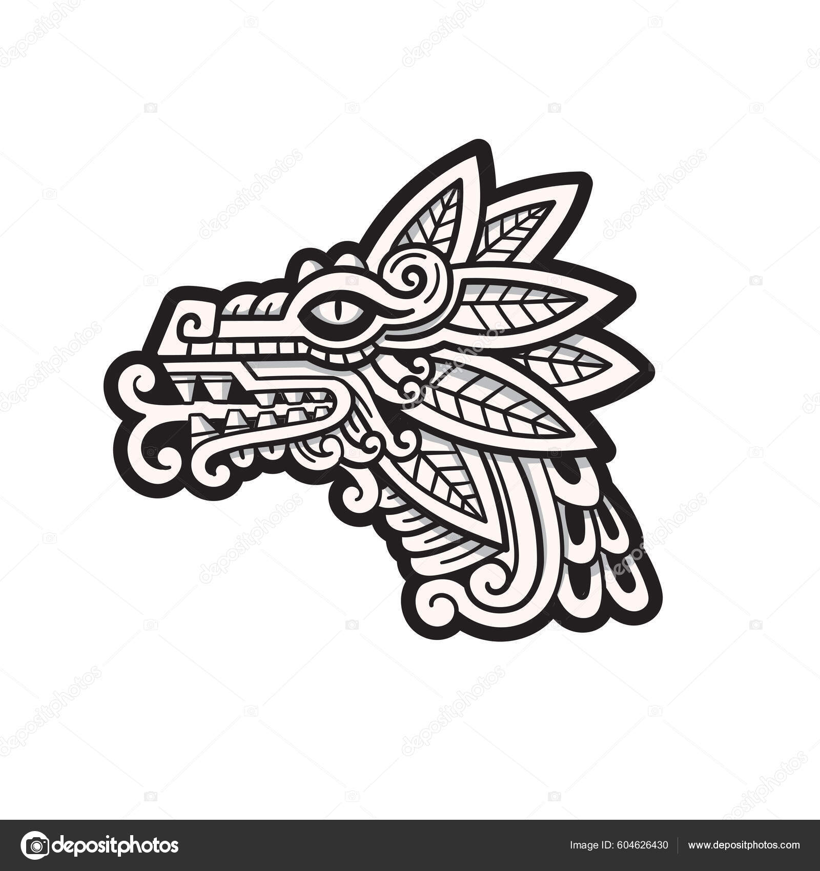Aztec Line Art