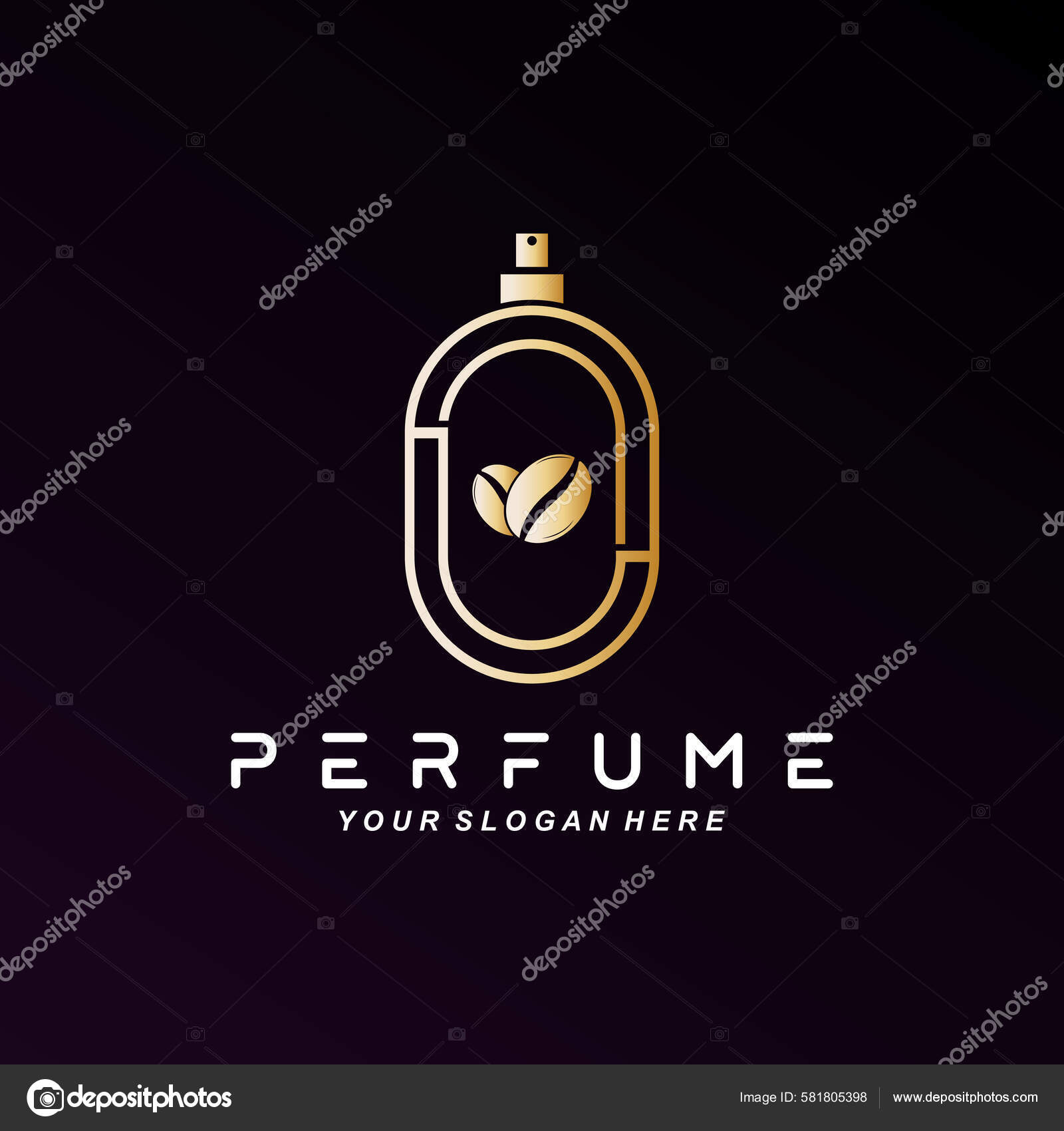Perfume Bottle Logo Perfume Shop Logo Vector Download