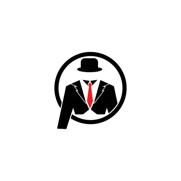Black Mafia Men Tuxedo Symbol Vector Logo Stock Vector by ©AR Graphic53 ...