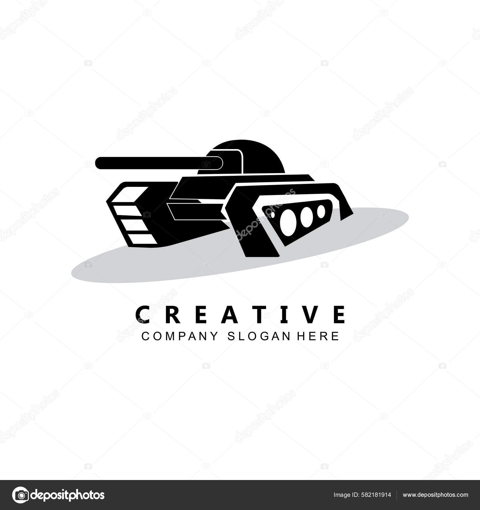 Army War Vehicle Tank Logo Template Vector Icon Stock Vector Image by ...