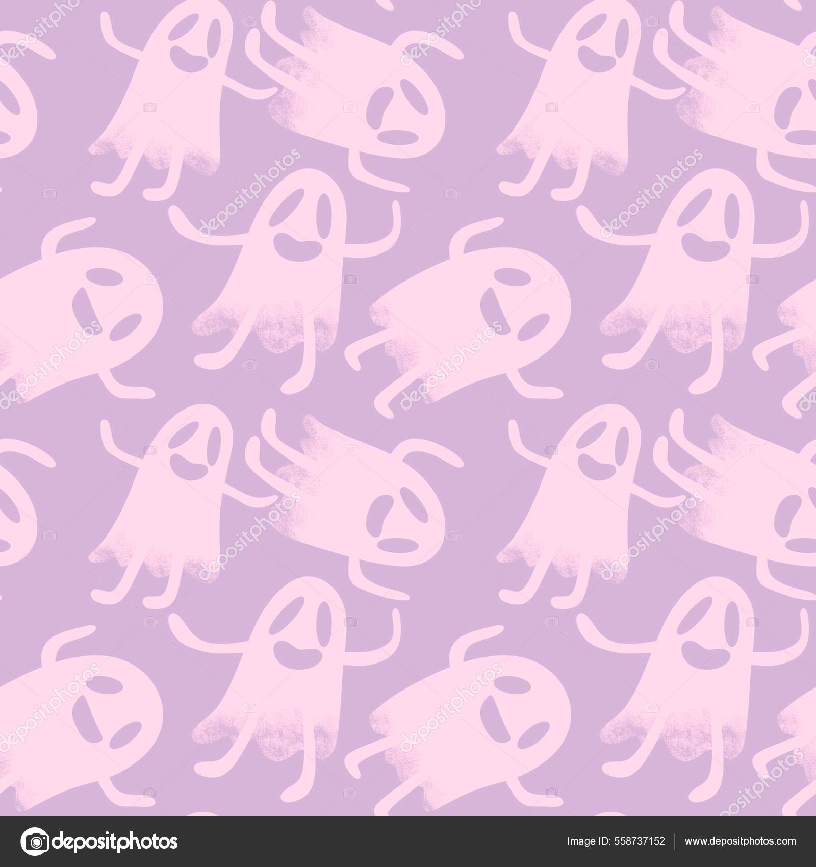 Halloween seamless ghost pattern for wallpaper and packaging and gifts ...