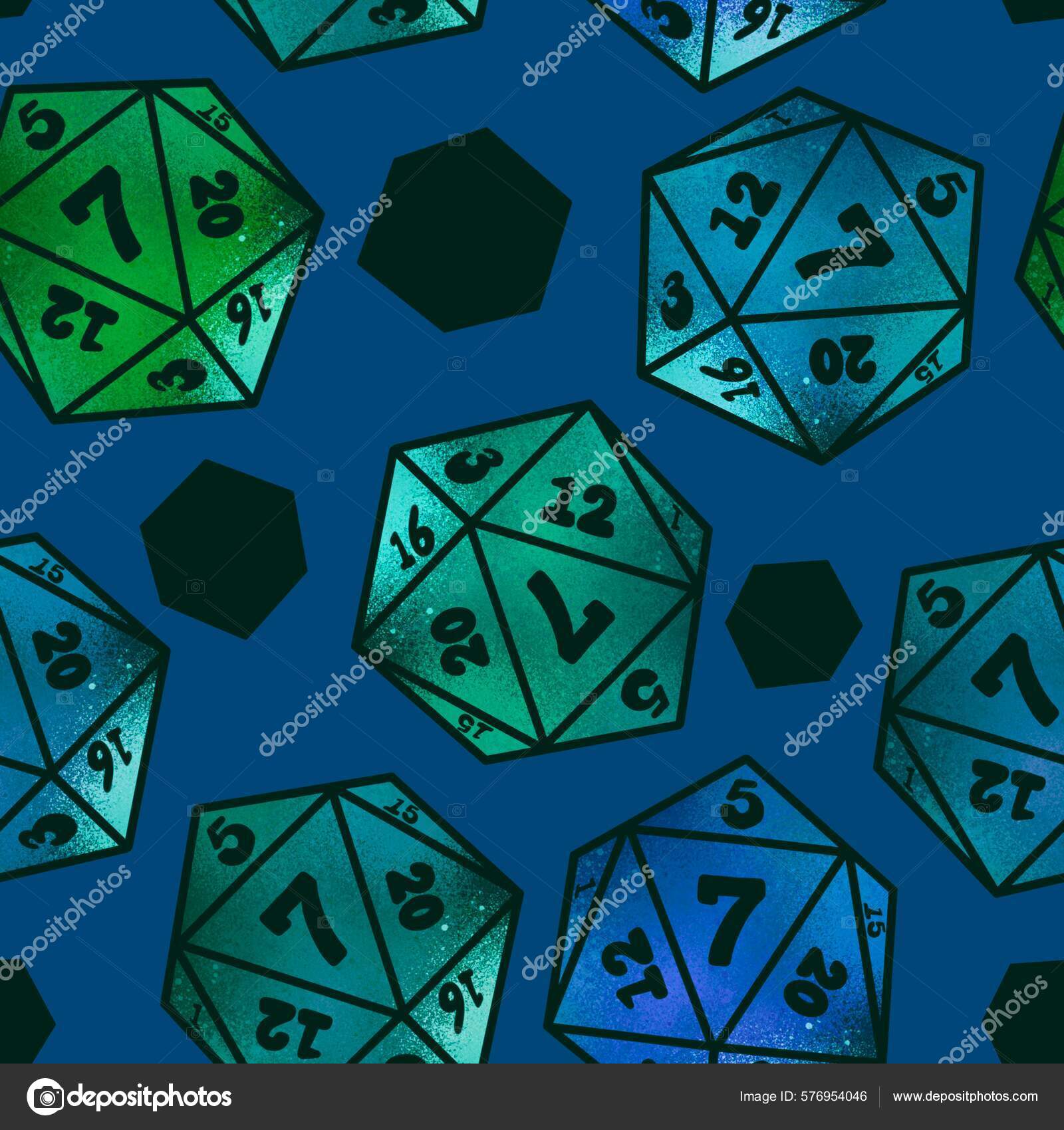 Kids Seamless Dice Pattern Games Cards Fabrics Wrapping Paper Packaging ...