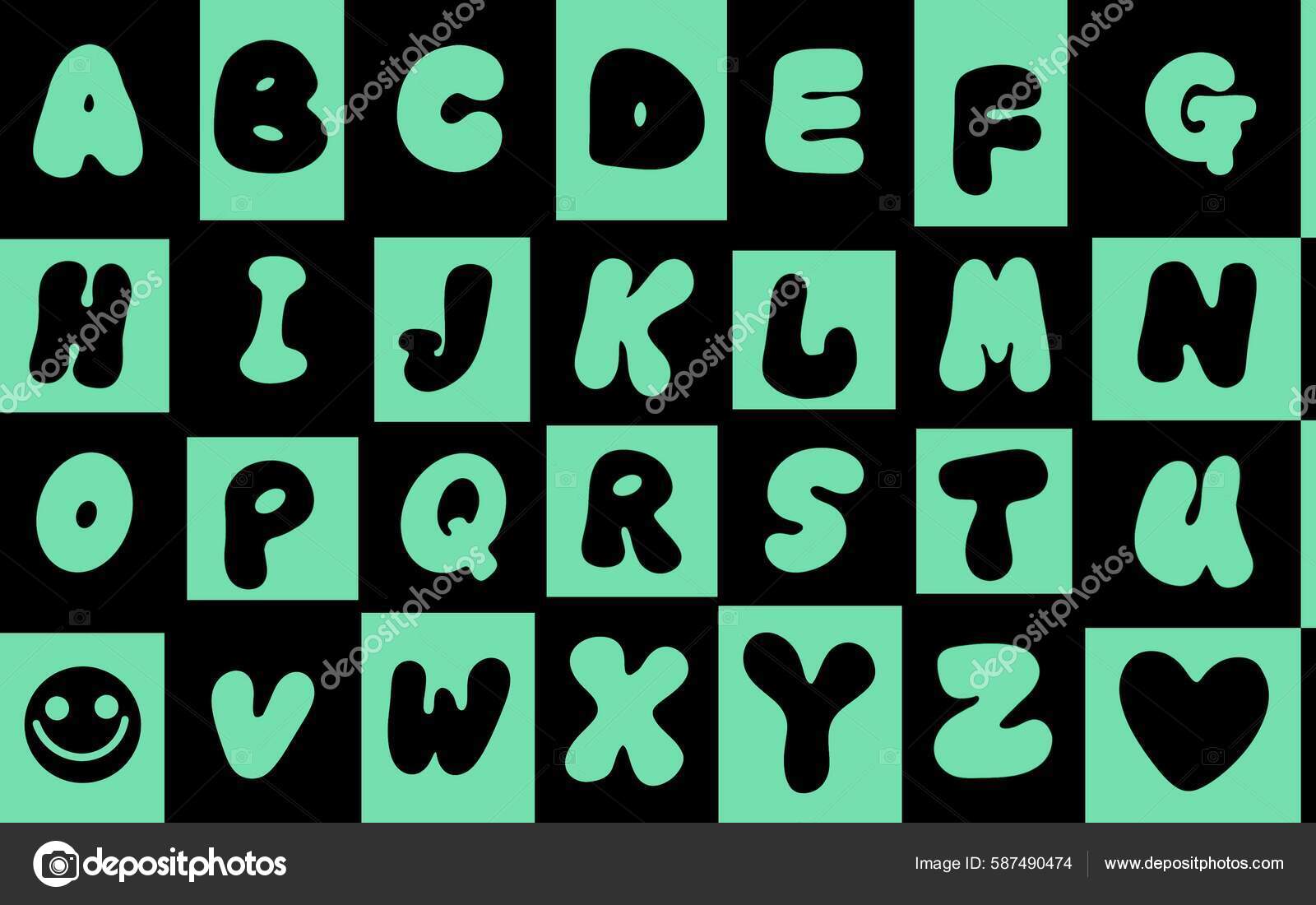 School English Alphabet Pattern Kids Fabrics Wrapping Paper Notebooks ...