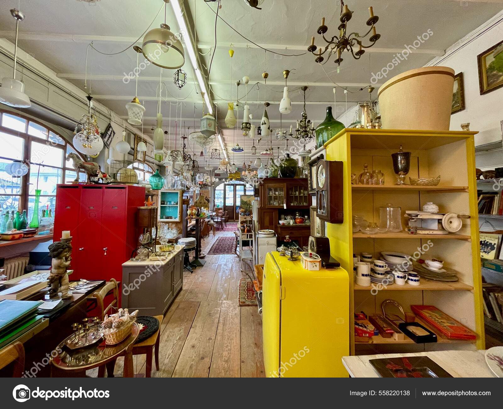 Interior Antique Store Old Vintage Classical Objects Furniture Dornbirn ...