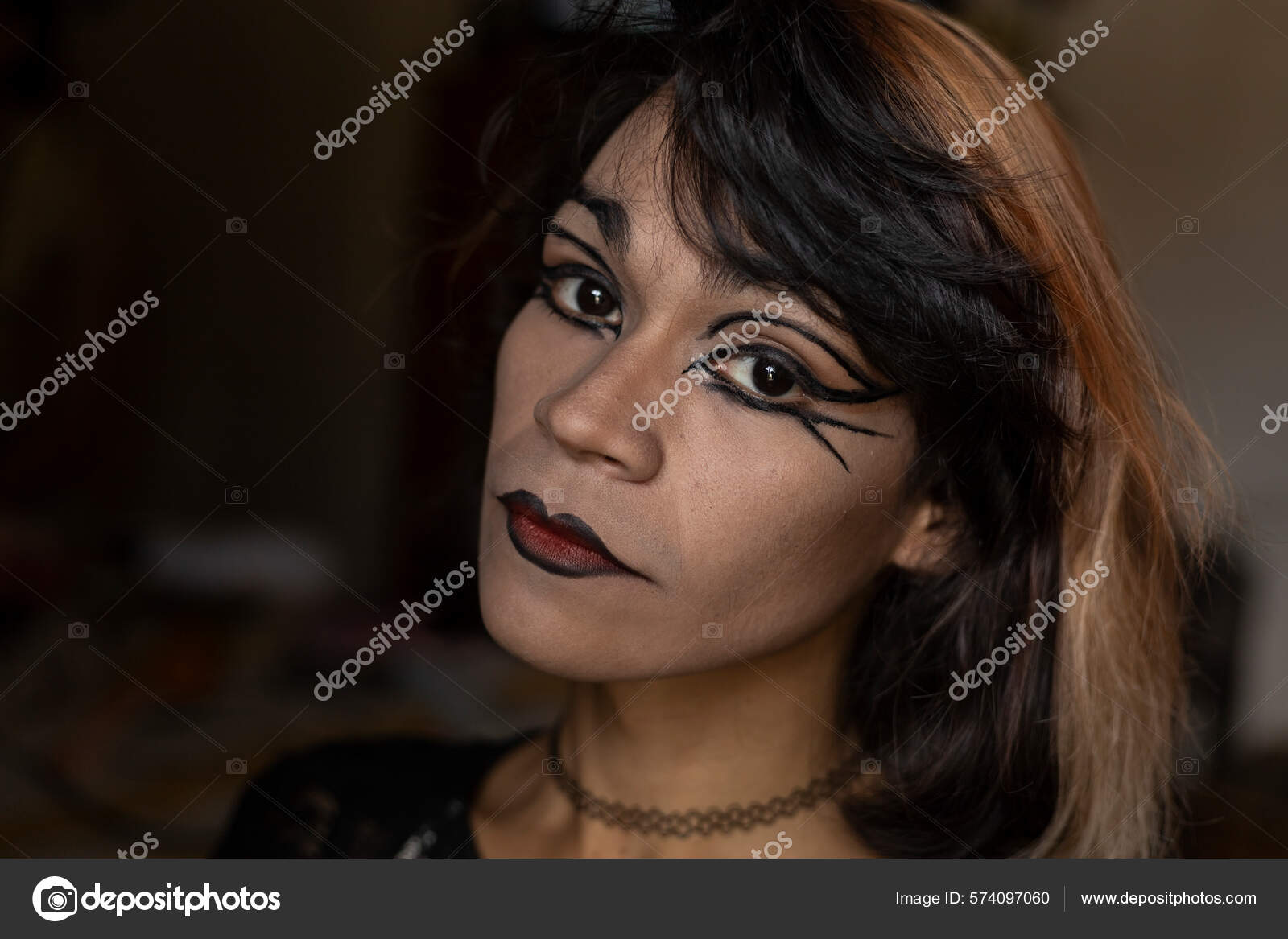 Portrait Young Transgender Man Makeup Concept Transgender — Stock Photo ...
