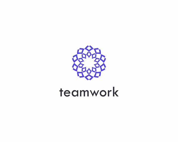 Abstract Teamwork Diversity Group Unity Integrity Logo Design Template ...