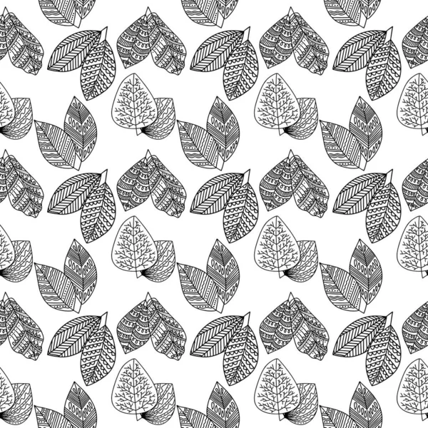 Hojas monocromas imágenes de stock de arte vectorial | Depositphotos