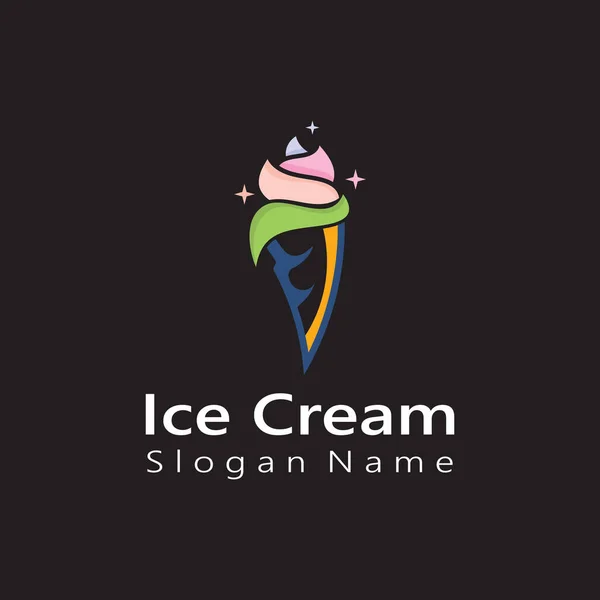 Ice cream logos imágenes de stock de arte vectorial | Depositphotos