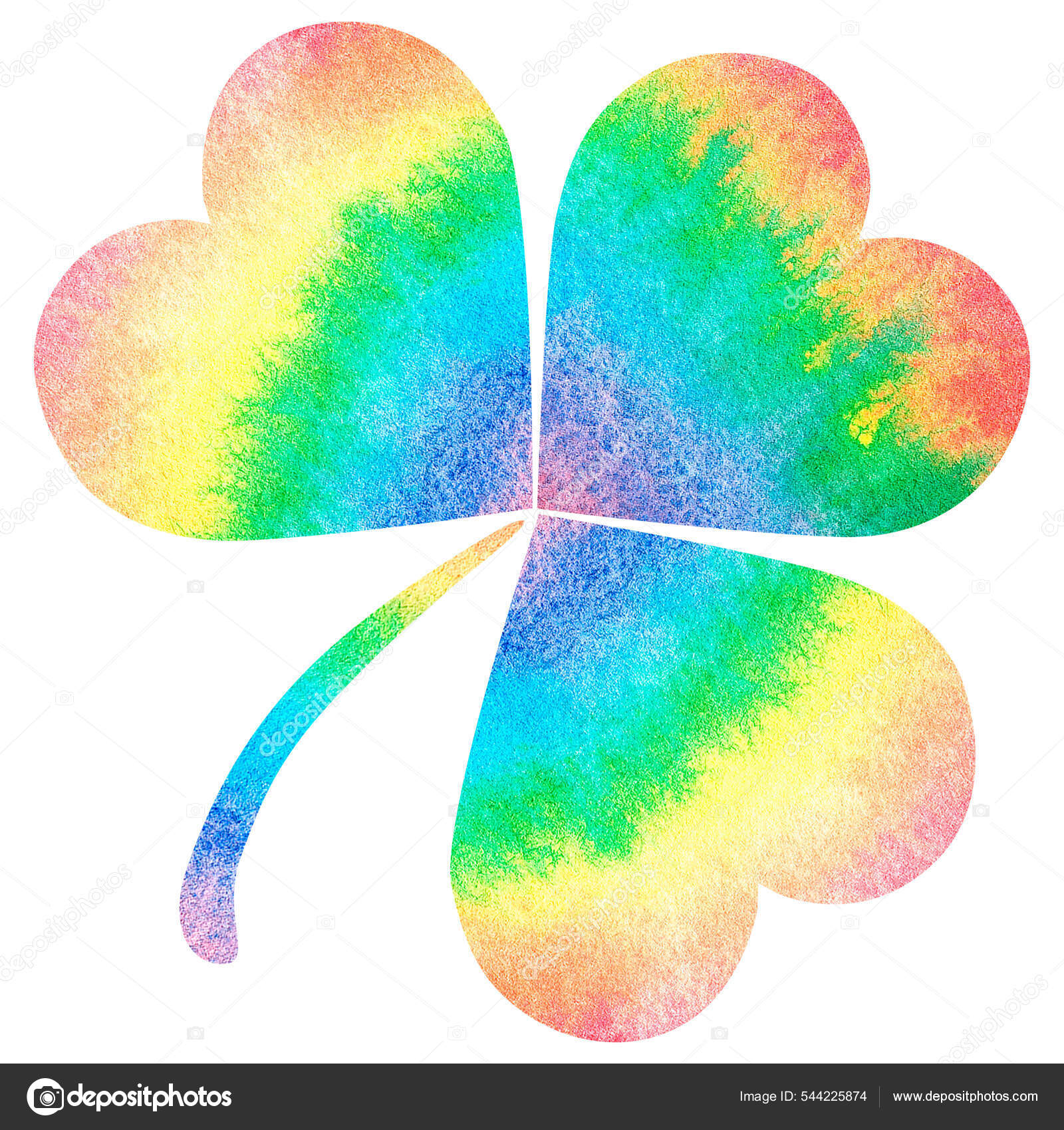 Shamrock And Rainbow Background