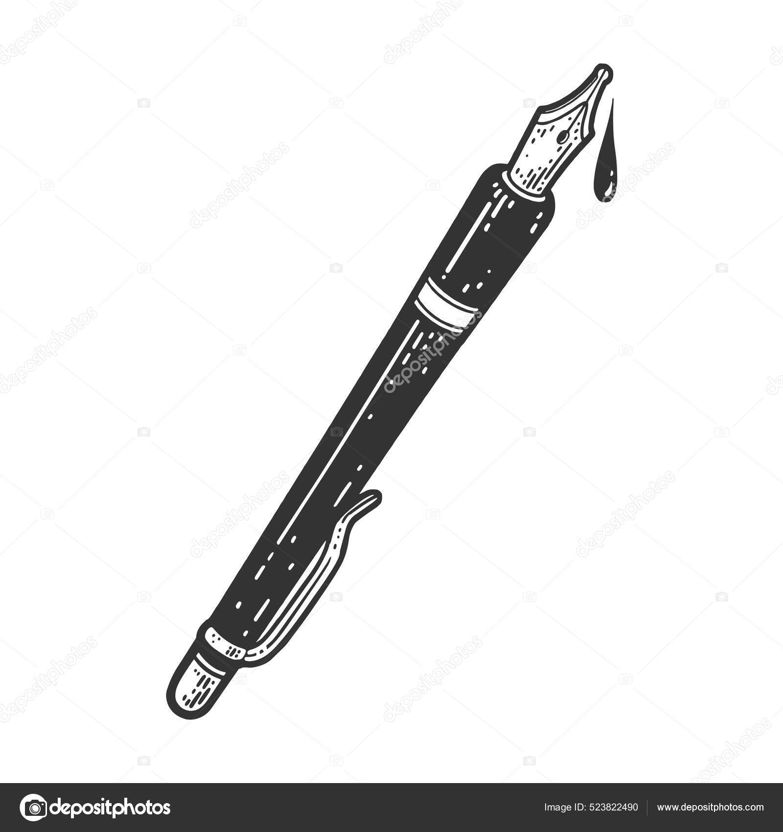 Fountain Pen Outline Fountain Pen Outline