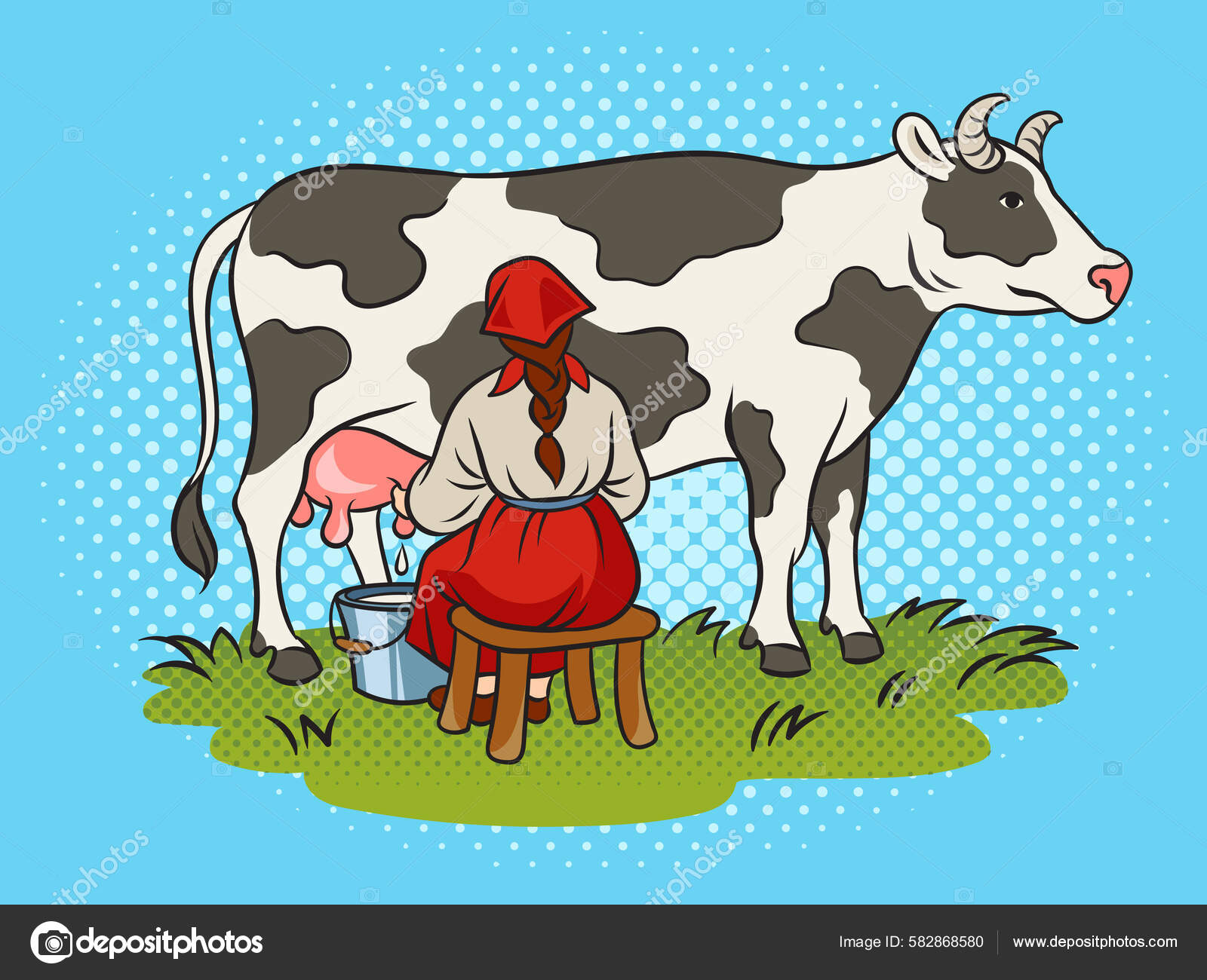 Milk Cow Drawing