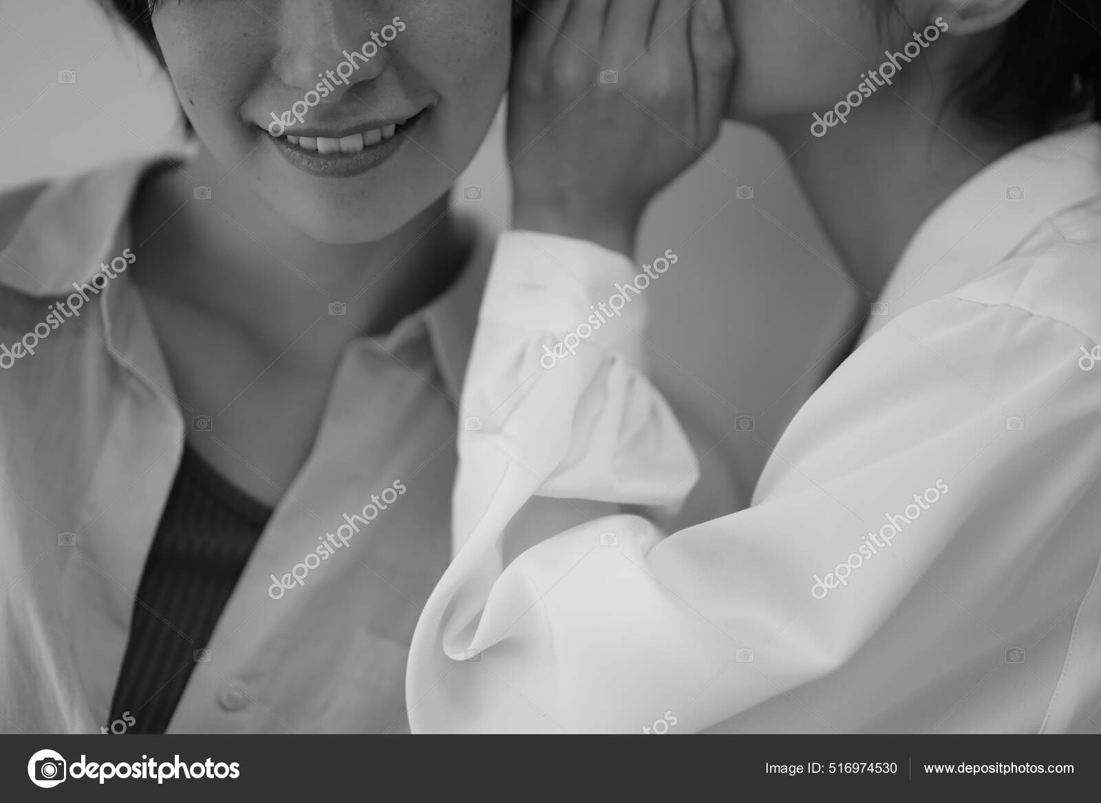 Woman Who Talks Secretly — Stock Photo © yamasan #516974530