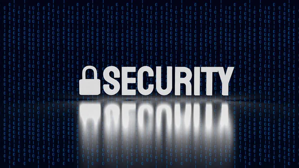 lock and security text grow light for protection concept 3d rendering ...