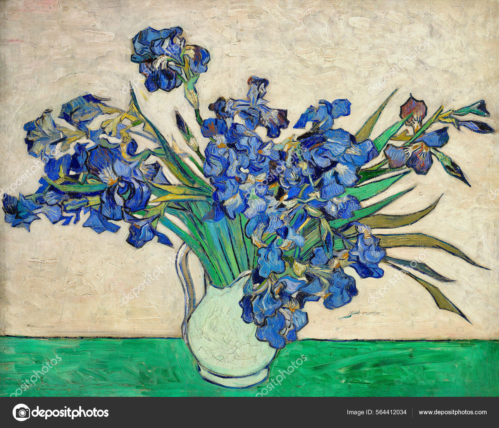 Iris Post Impressionism Painting Dutch Artist Vincent Van Gogh 18531890 ...