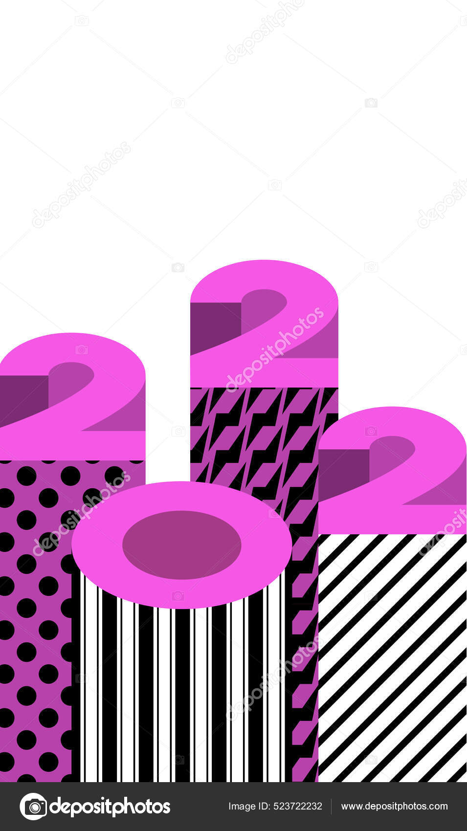 Modern aesthetics of Swiss design 2022 calendar cover. Stock Vector ...