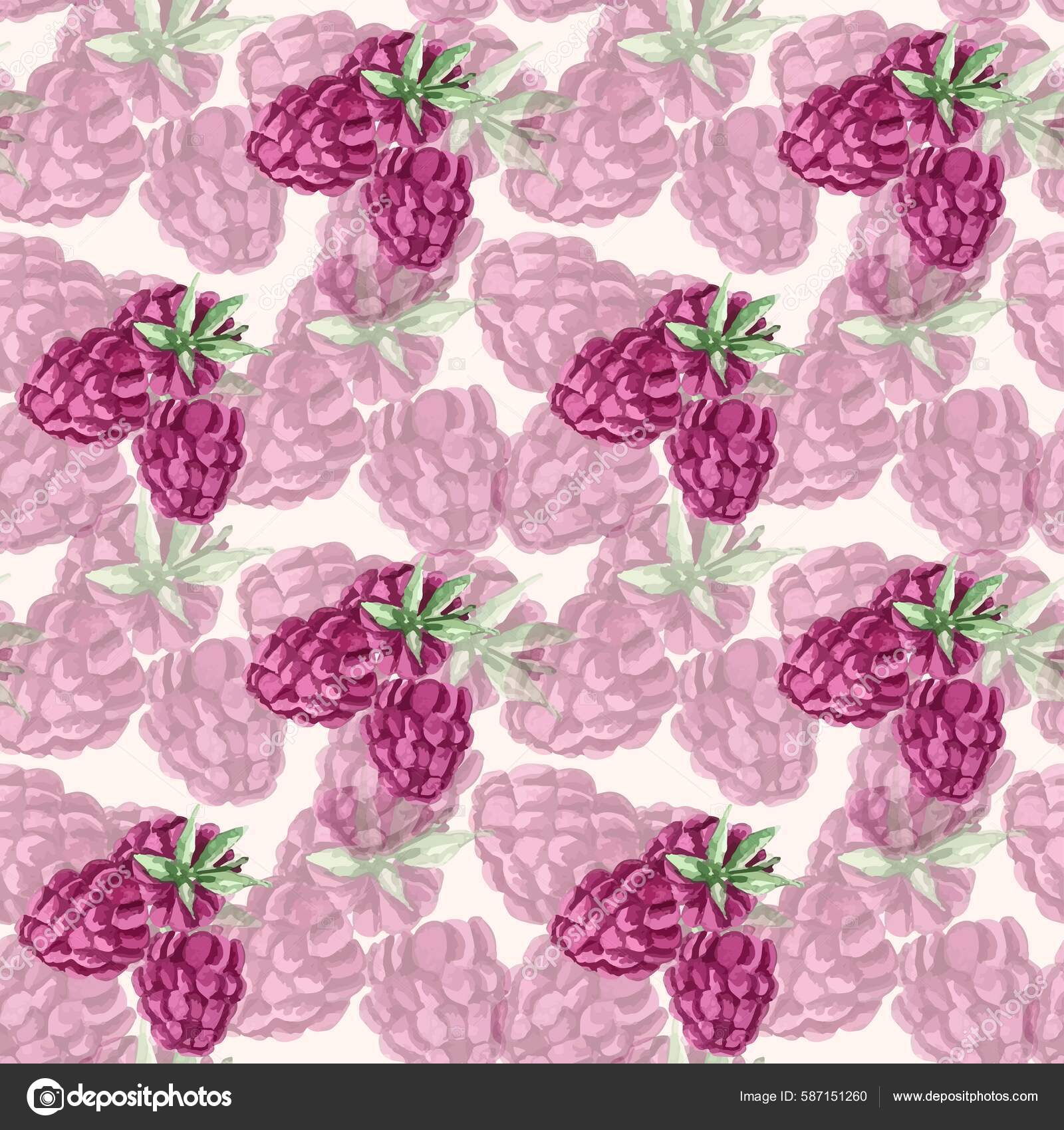 Watercolor Hand Drawing Vector Pattern Background Wallpaper Seamless ...