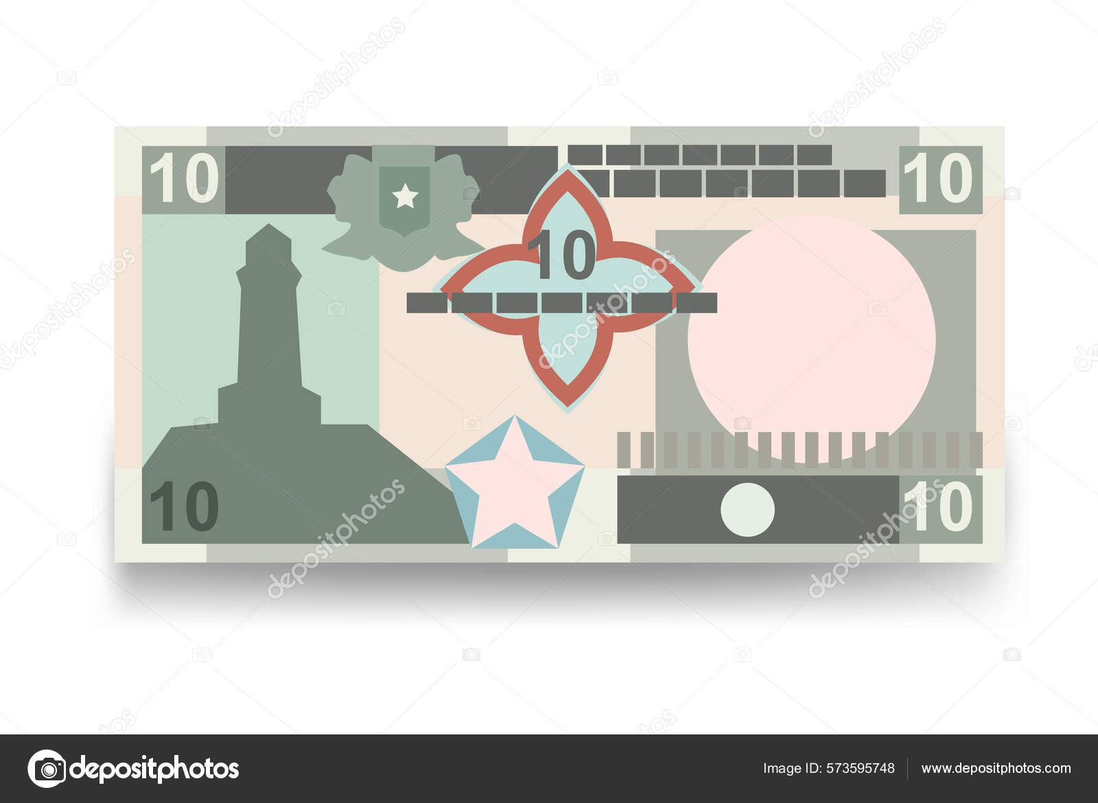 Somali Shilling Vector Illustration Somalia Money Set Bundle Banknotes ...