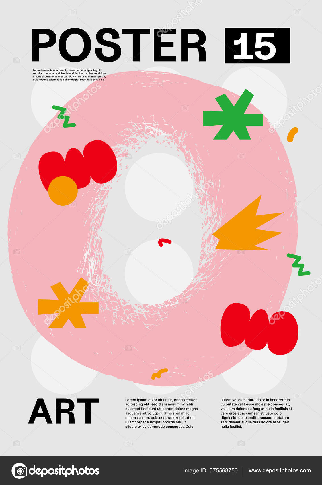 Letra Diseño Diseño Póster Alfabeto Linda Fuente Plantilla Cartel ...