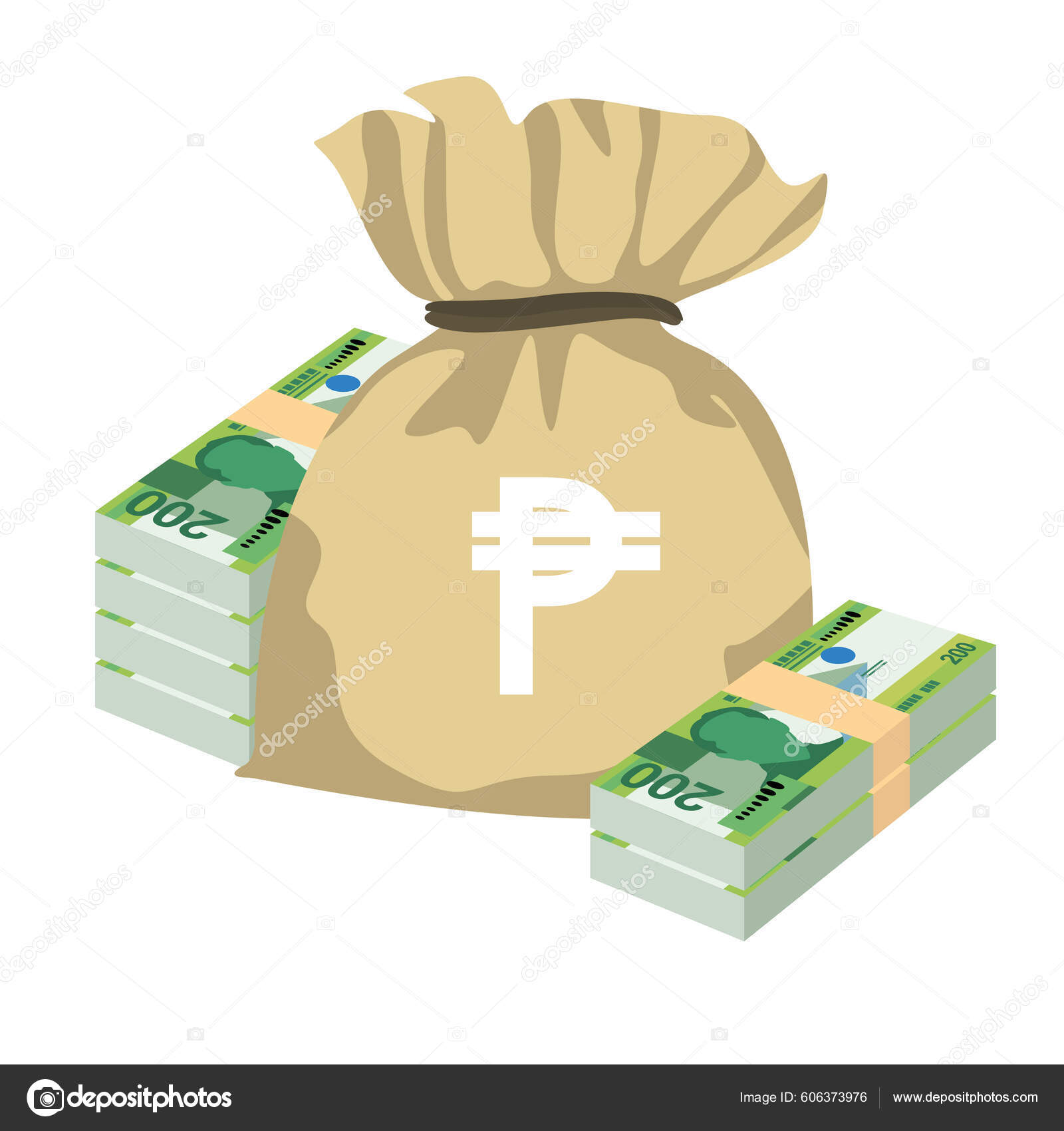Philippine Peso Vector Illustration Philippines Money Set Bundle ...